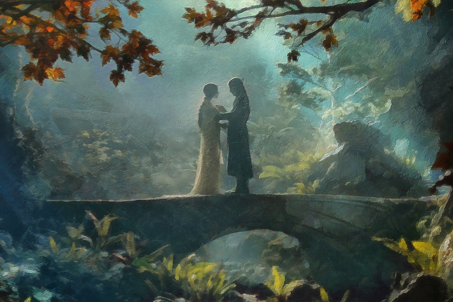 Arwen and Aragorn Canvas Print LOTR Art LOTR Print LOTR | Etsy