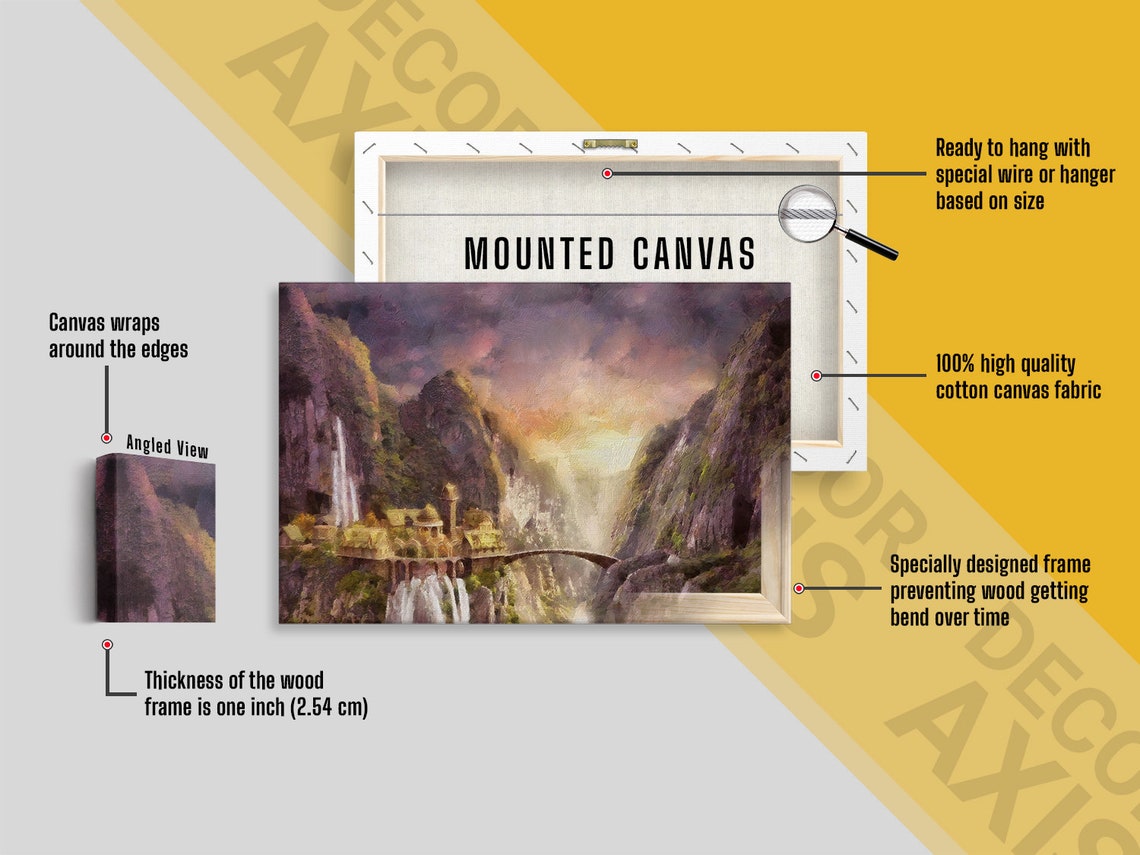Lord of the Rings Rivendell Imladris Canvas Print LOTR Art - Etsy