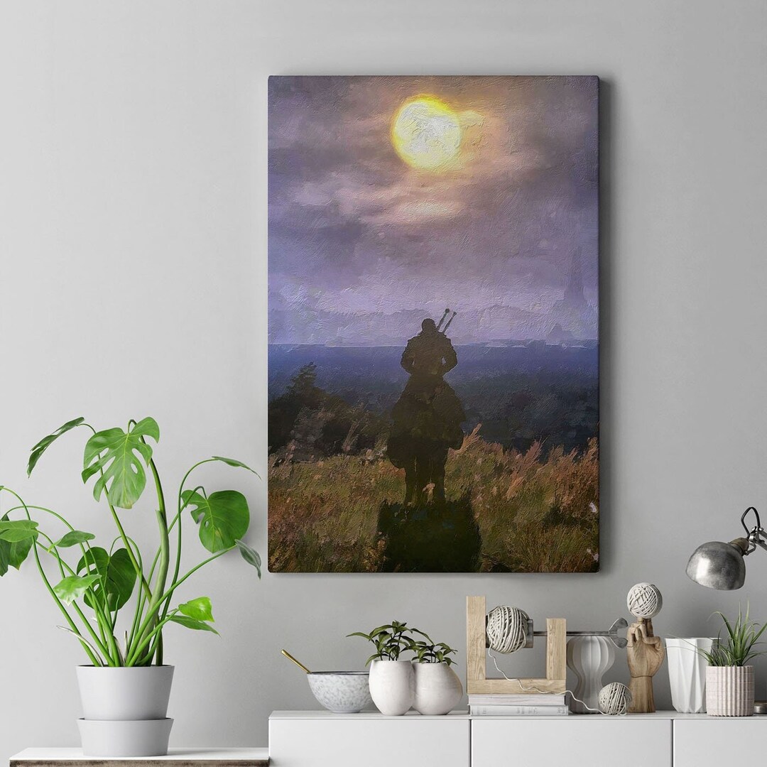 Witcher Canvas Print, Witcher Art Print, Witcher Painting - Etsy