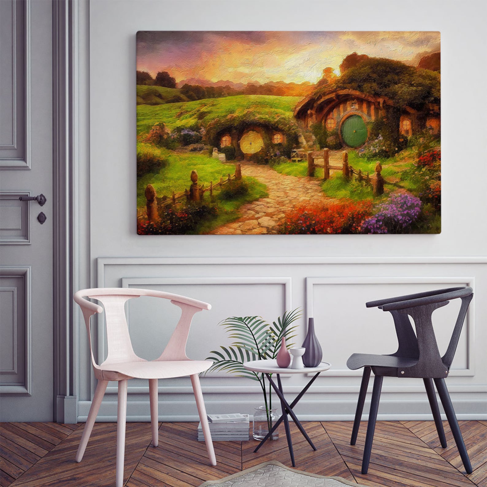 The Shire Canvas Print Hobbiton Canvas Print LOTR Art LOTR - Etsy