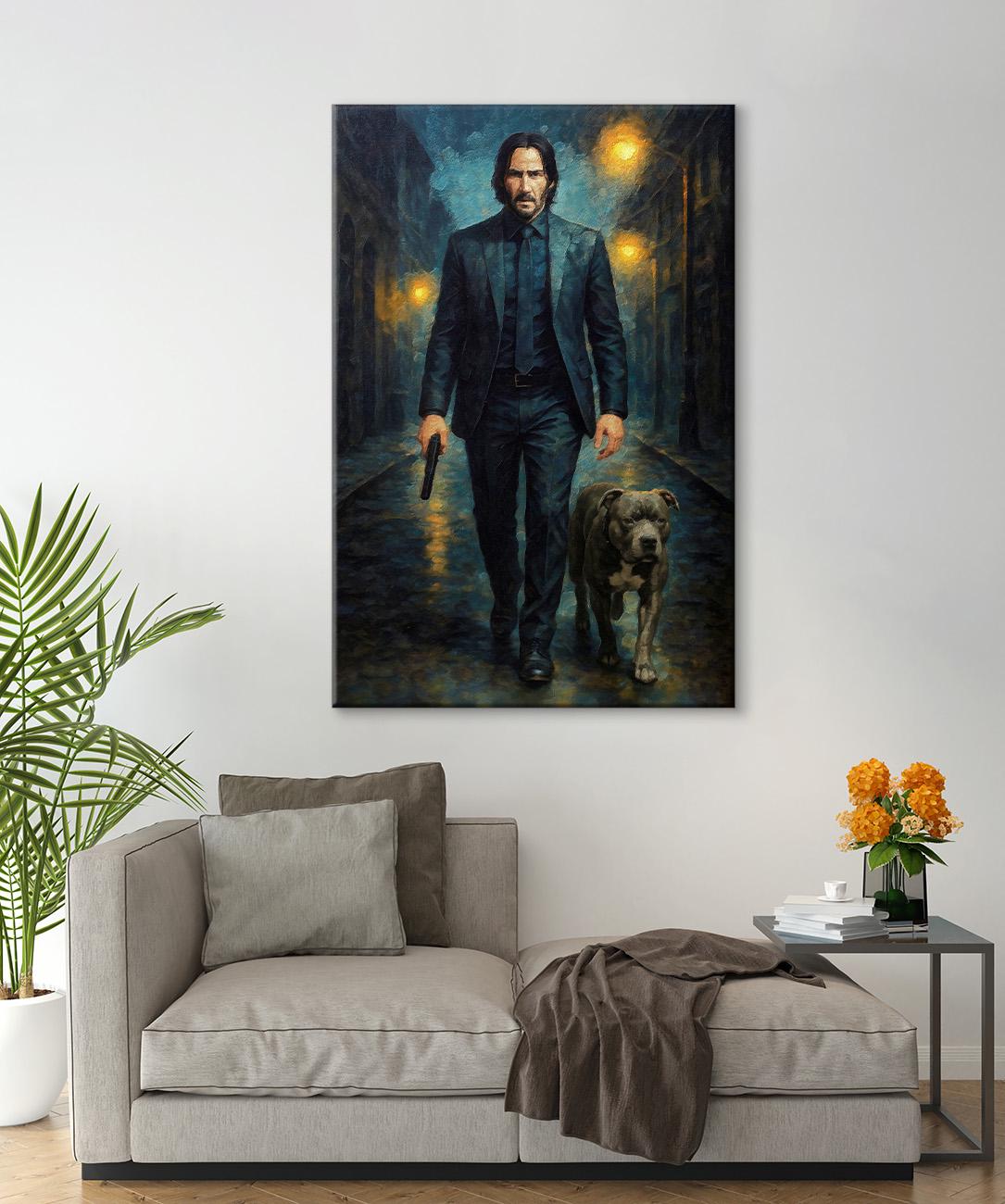 John Wick Canvas Print, John Wick Painting, John Wick Poster Print ...