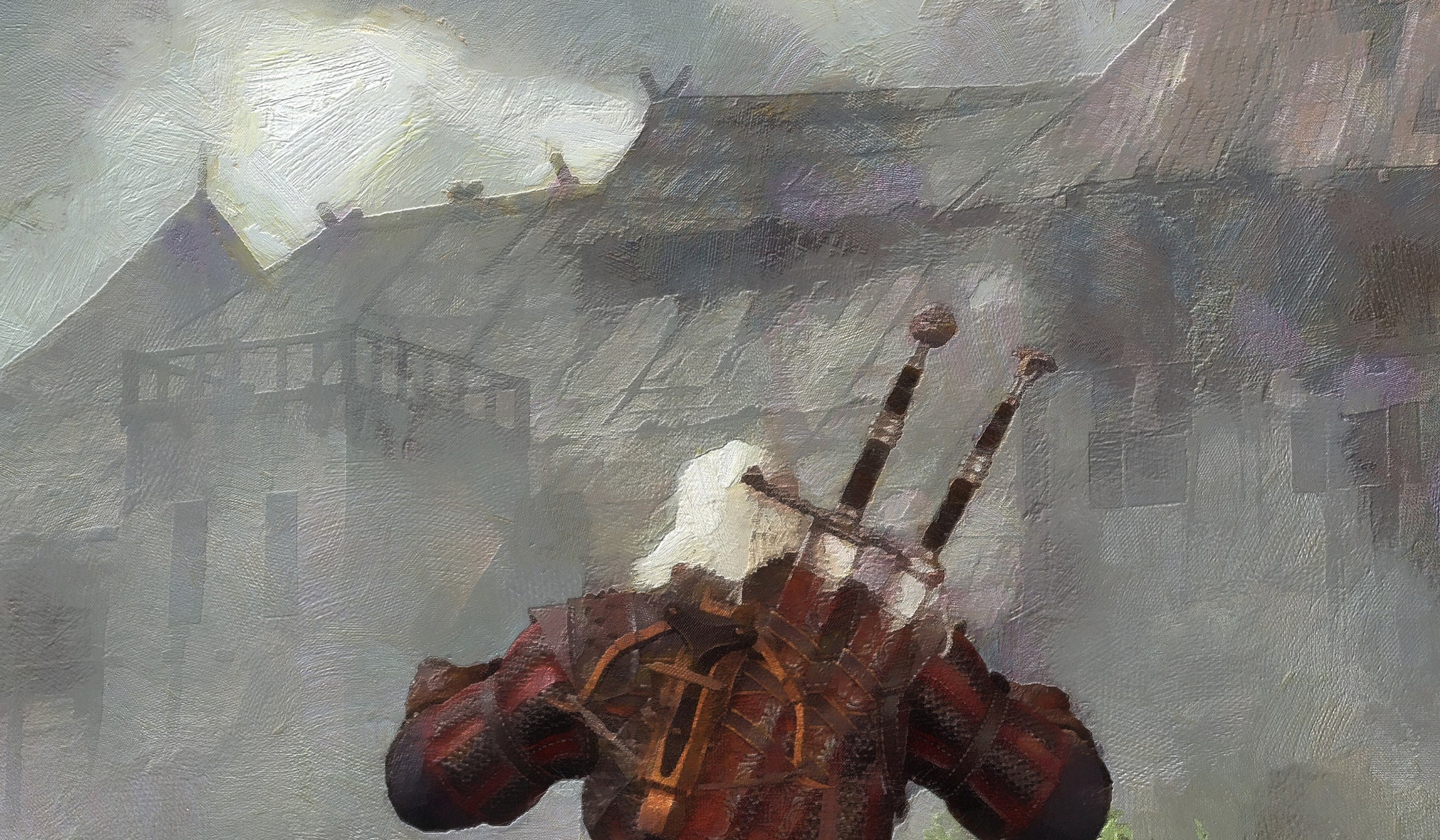 Witcher Meditating Canvas Print Witcher ART Witcher PRINT - Etsy
