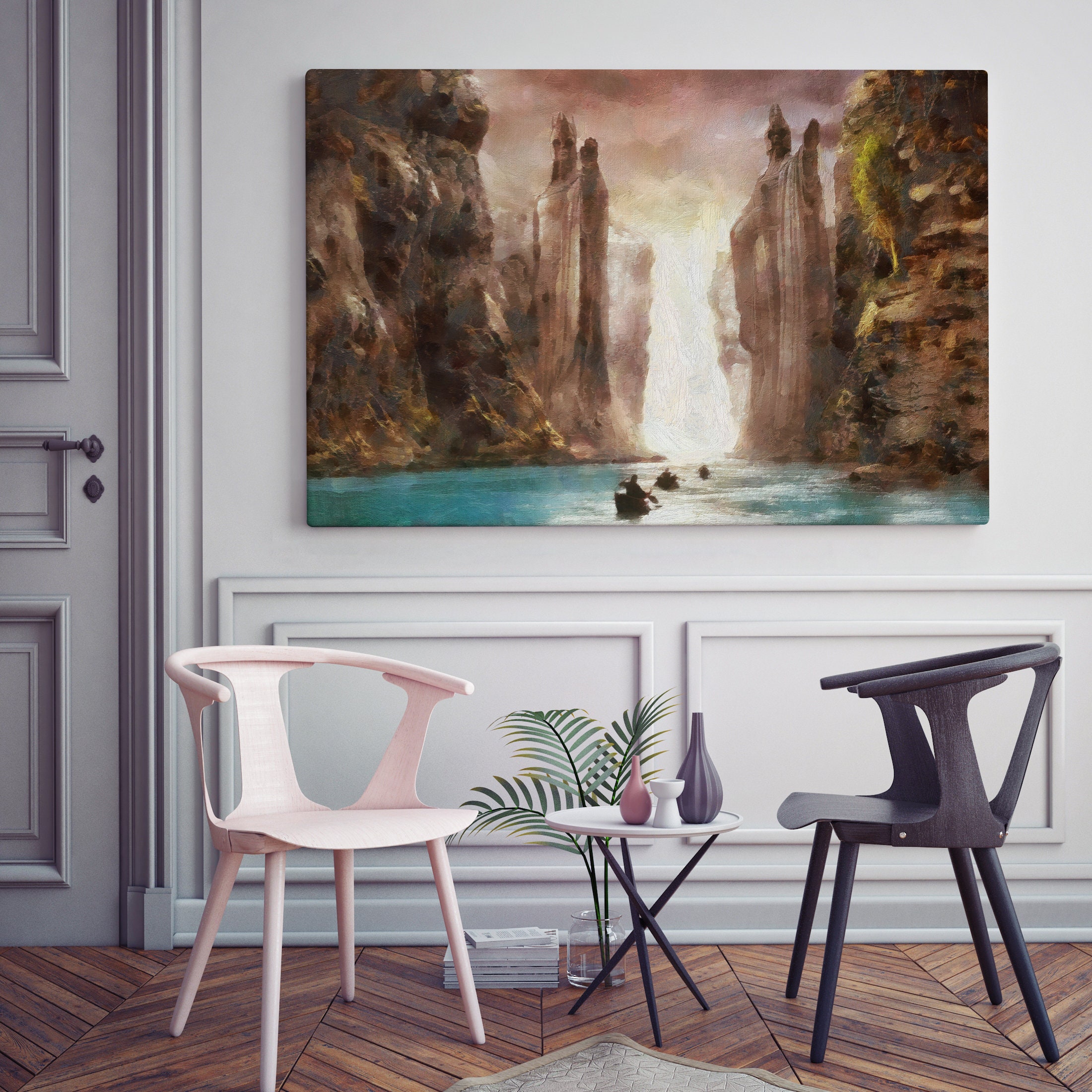 Lord of the Rings Argonath Canvas Print LOTR Art LOTR Print | Etsy