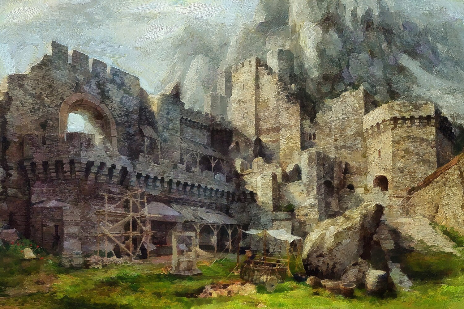 Kaer Morhen Canvas Print Witcher Art Witcher Print Witcher | Etsy