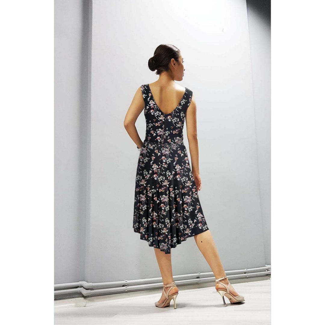 Floral Tango Dress: Reversible Top, Customizable Skirt - Etsy