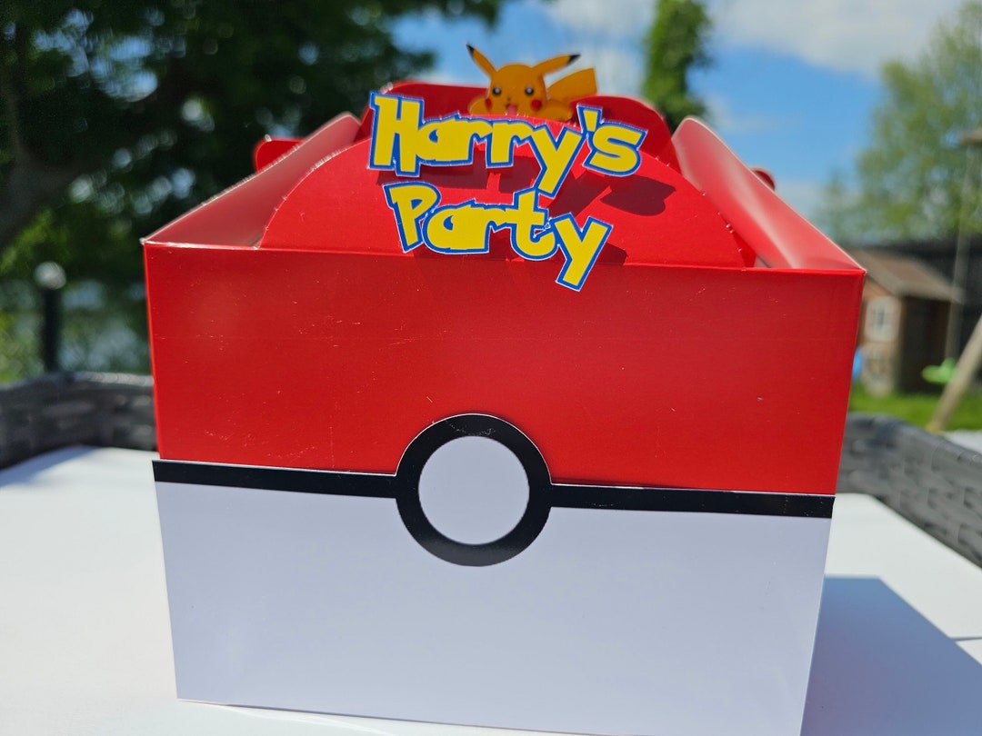 Personalised Pokémon Party Box L Pokemon Party Bag Lunch Box - Etsy