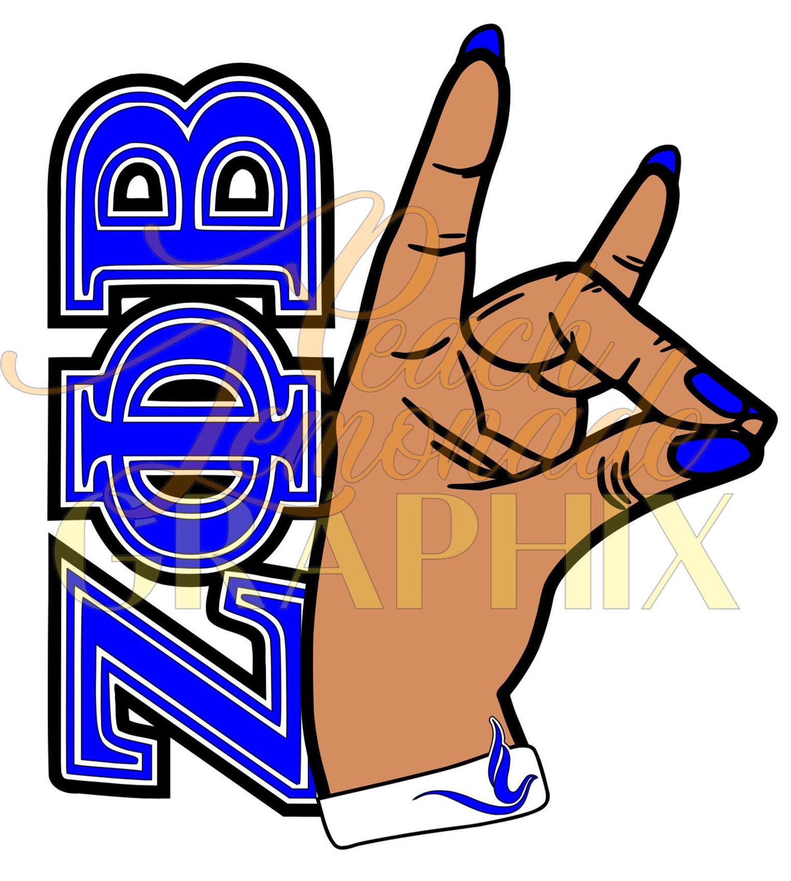 ZETA PHI BETA Hand Sign - Etsy