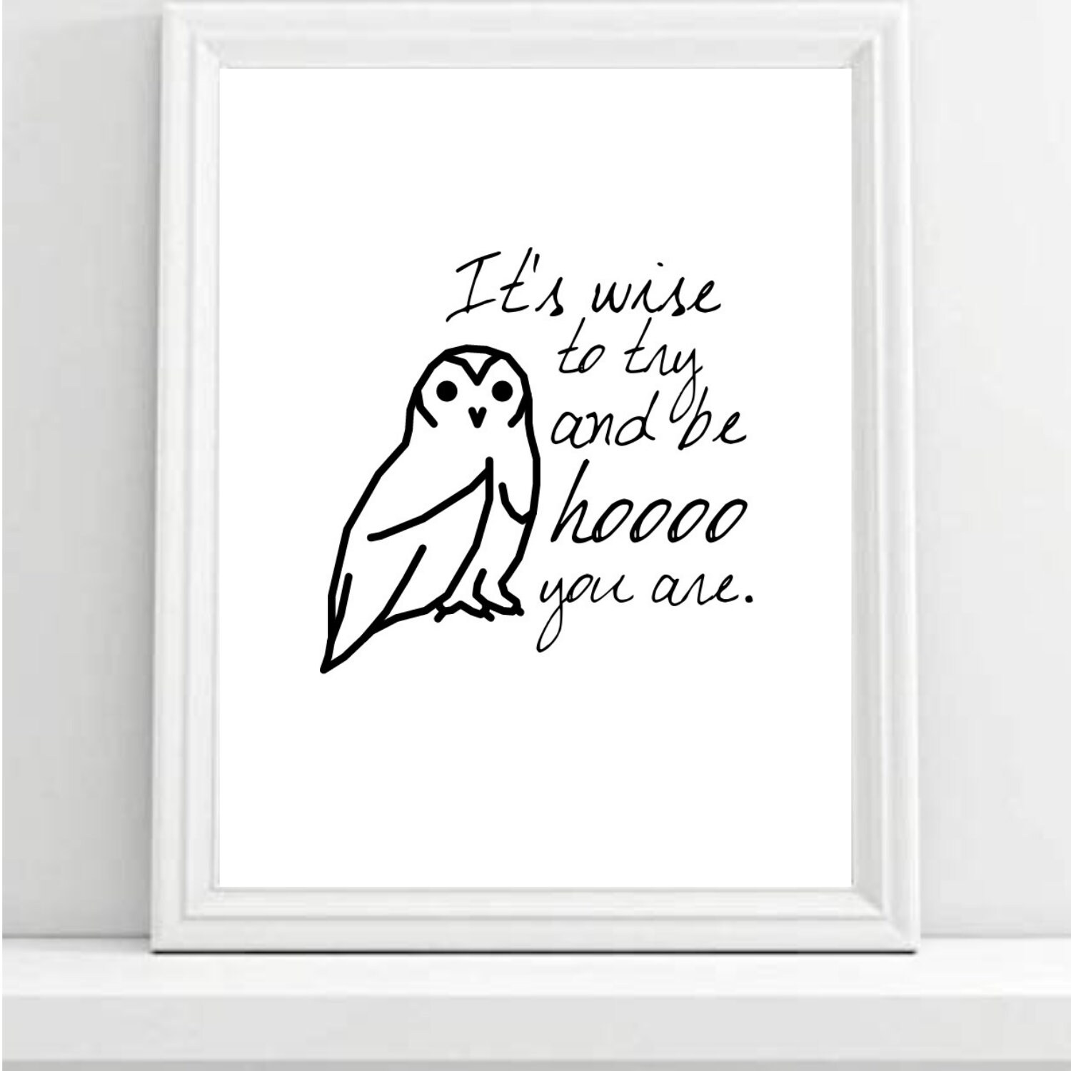 Wise Owl Print, Printable, Owl Printable, Quote Wall Art, Home Quote ...