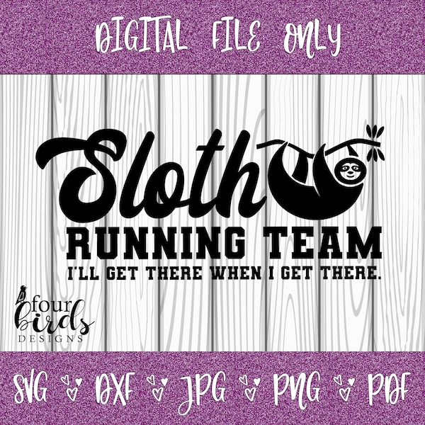 Sloth Running Team - Etsy