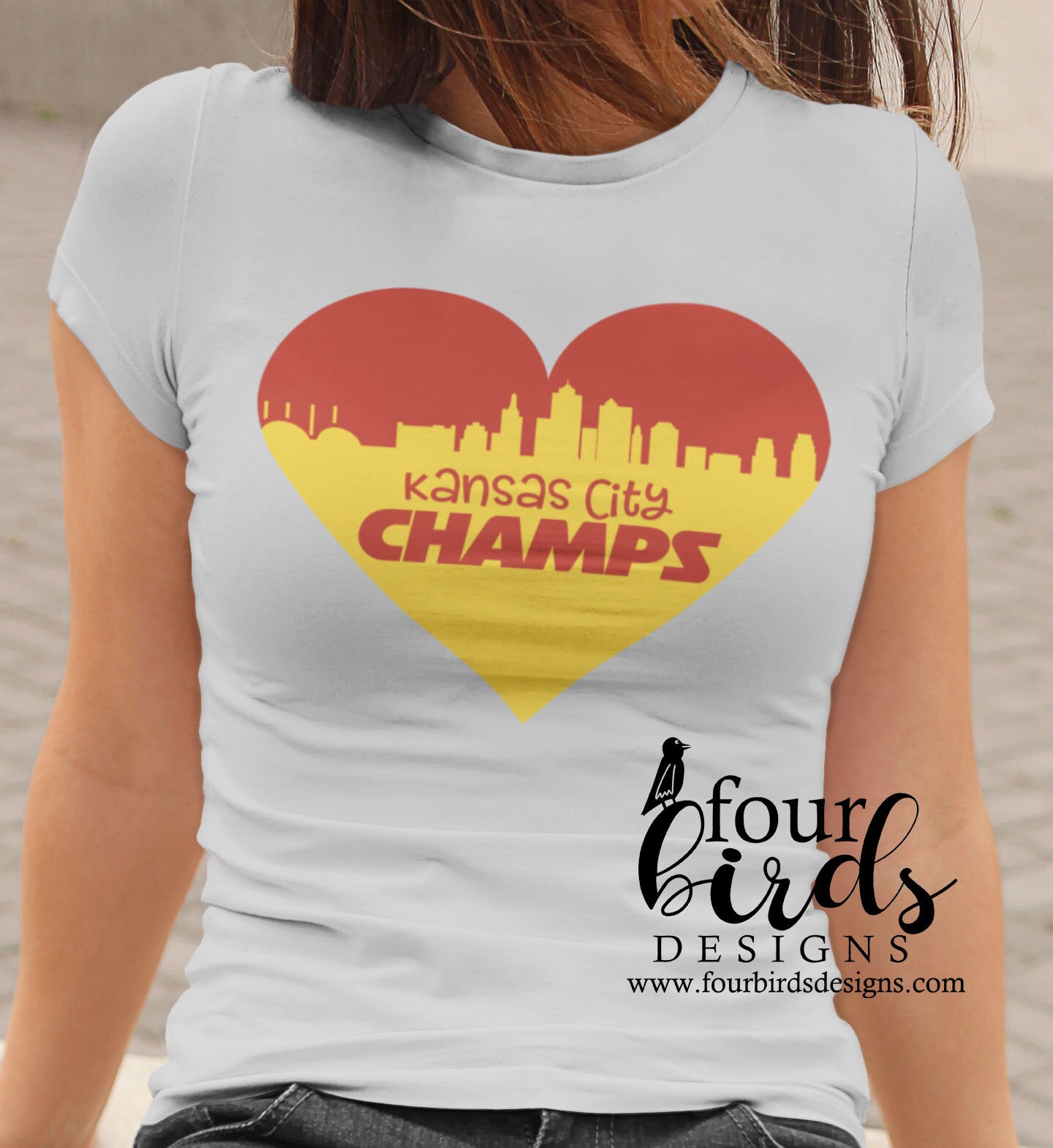 Kansas City Champs Heart Skyline Digital File for Silhouette and Cricut ...