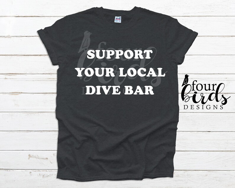 Support Your Local Dive Bar Digital File for Silhouette and Cricut (dxf ...
