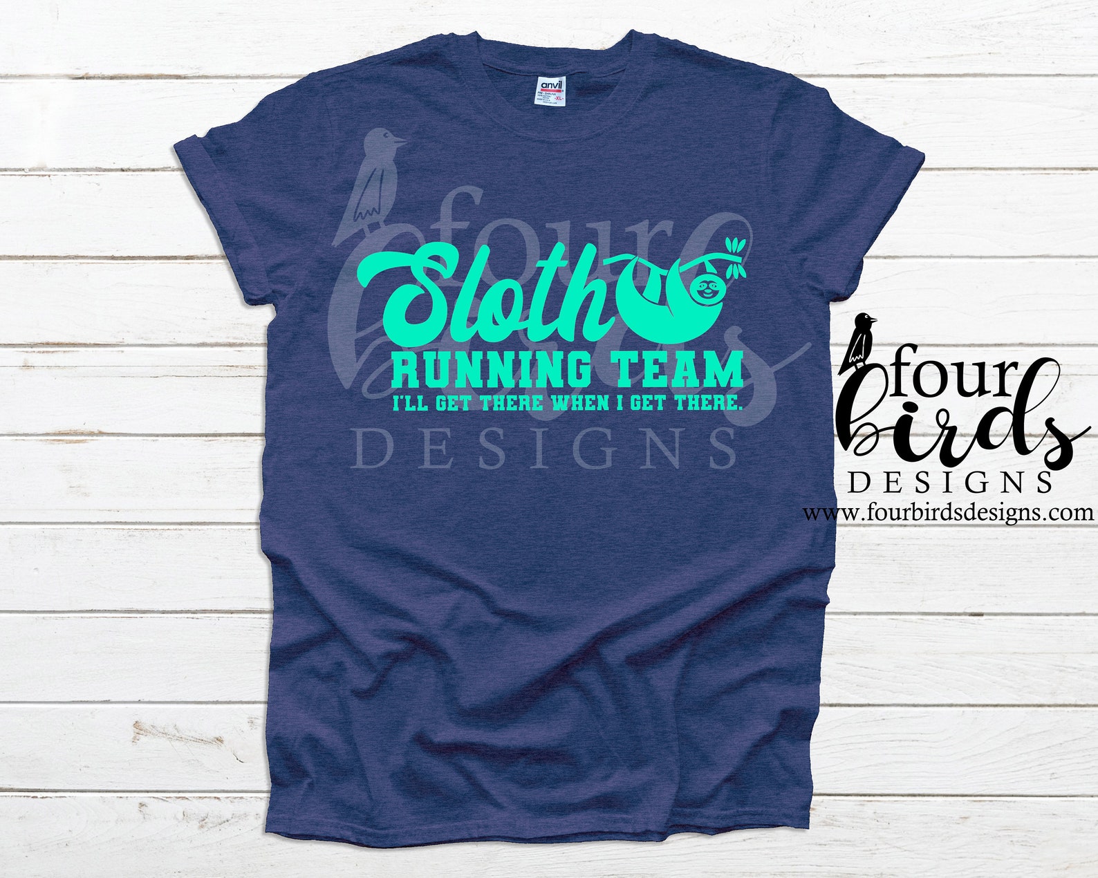 Sloth Running Team Digital File for Silhouette and Cricut (dxf, Png ...