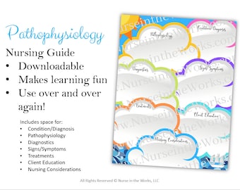 Nursing School Pathophysiology Study Guide - Etsy