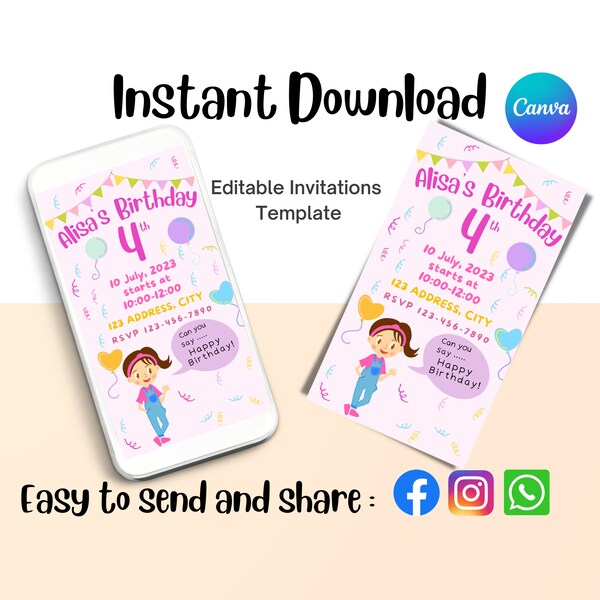 Ms.rachel Birthday Invitation - Etsy