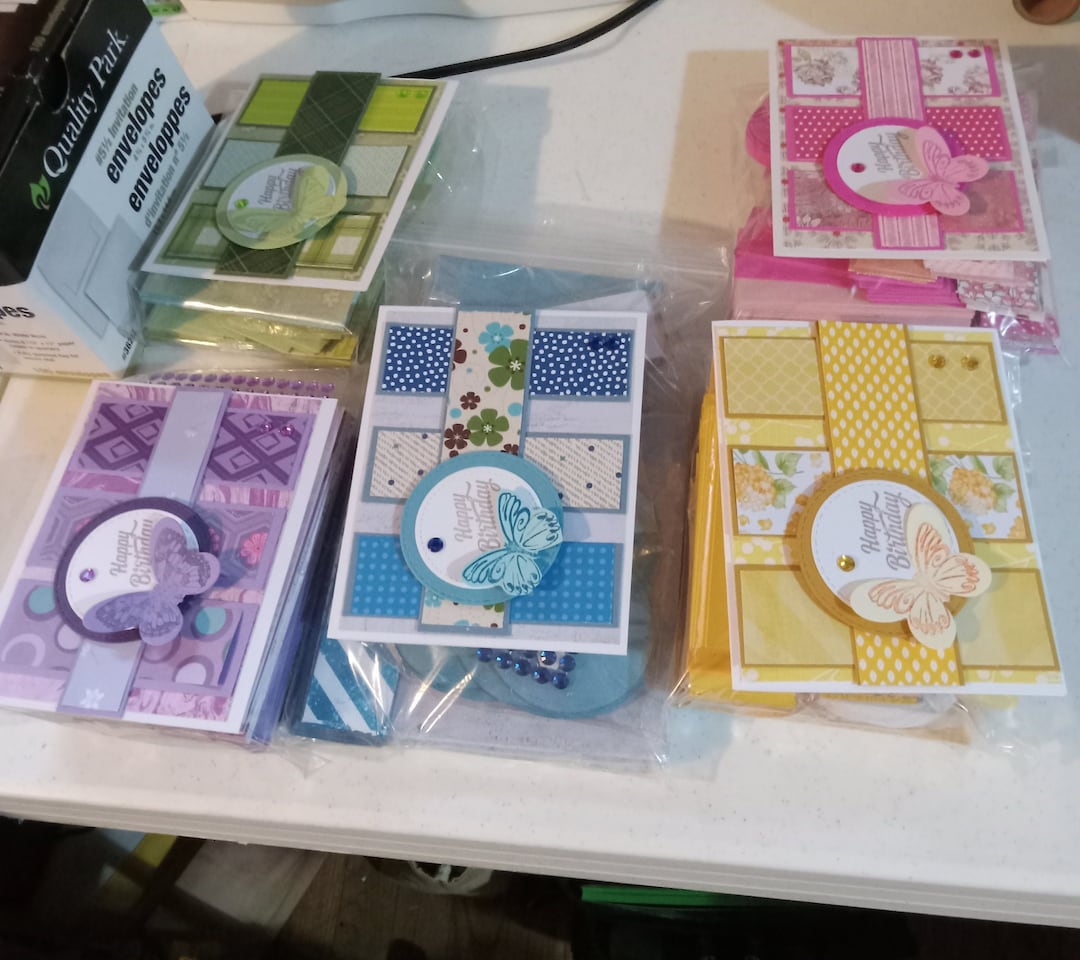 DIY Birthday Card Making Kit. Great for Girls' Night, Birthday Party ...