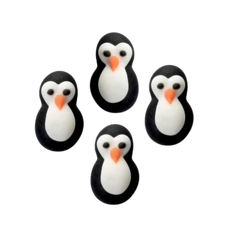 Penguin Edible Decorations - Etsy