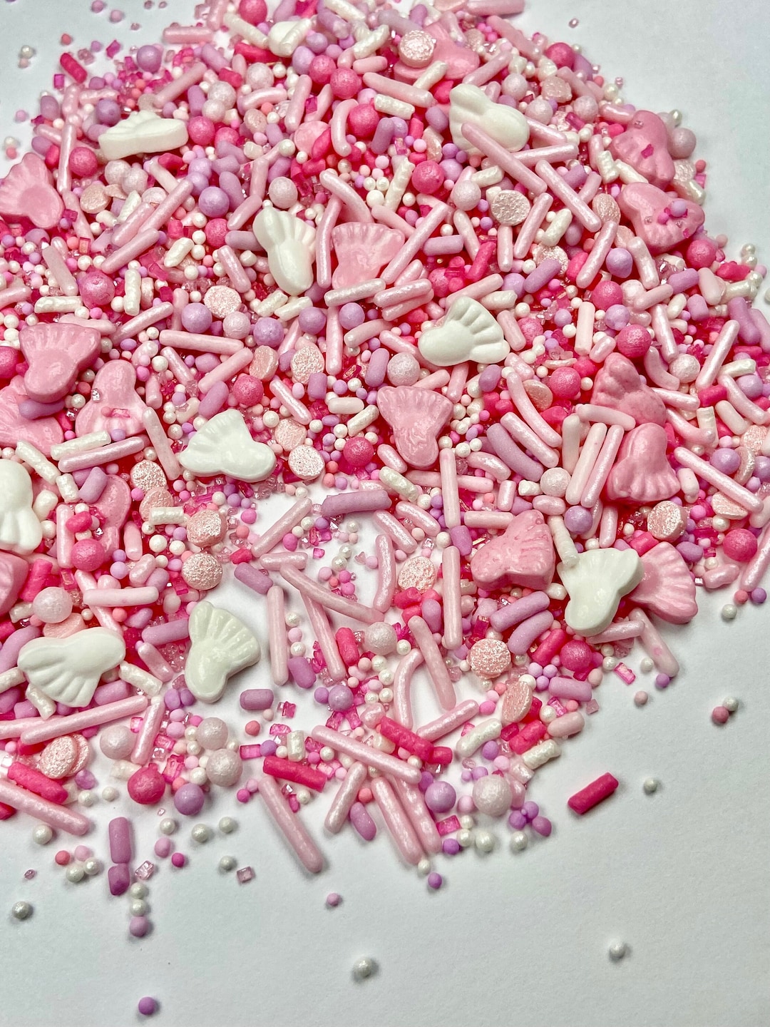 Sprinkle Mix Baby Feet Pink Sprinkle Mix -- Baby Shower Sprinkle Mix ...