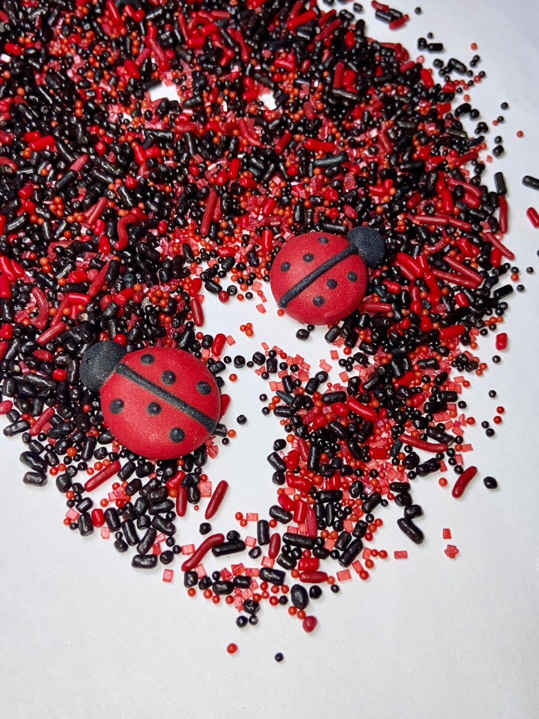 Ladybugs Sprinkle Mix Royal Icing Ladybugs Red Sprinkles - Etsy