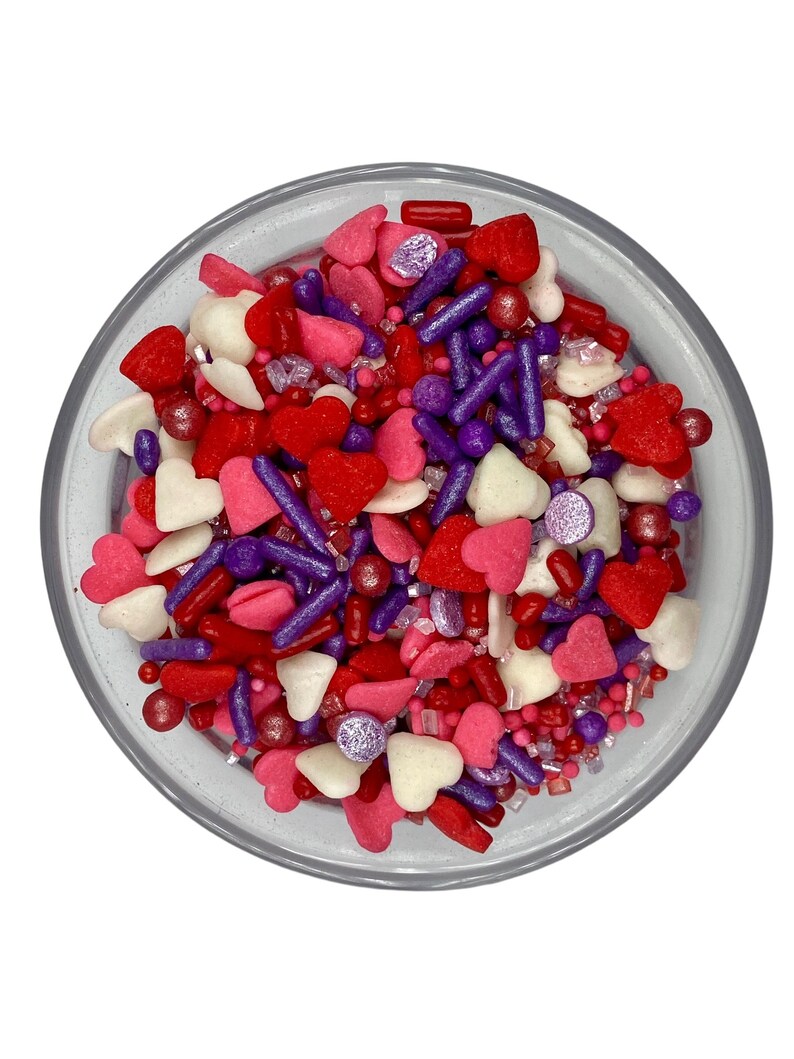 Sprinkle Mix A Splash of Purple Sprinkle Mix -- Valentines Day Red ...