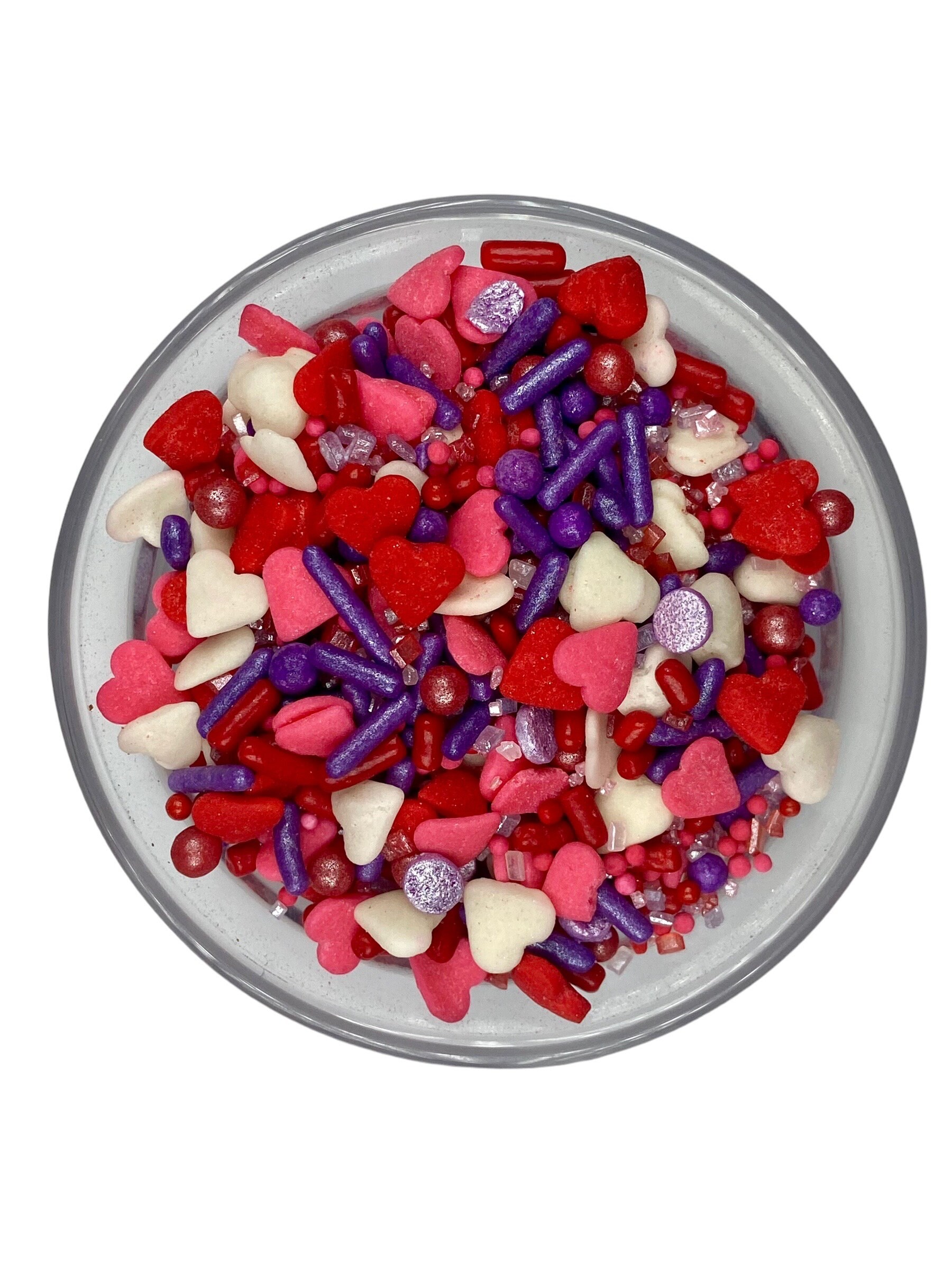 Sprinkle Mix A Splash of Purple Sprinkle Mix -- Valentines Day Red ...
