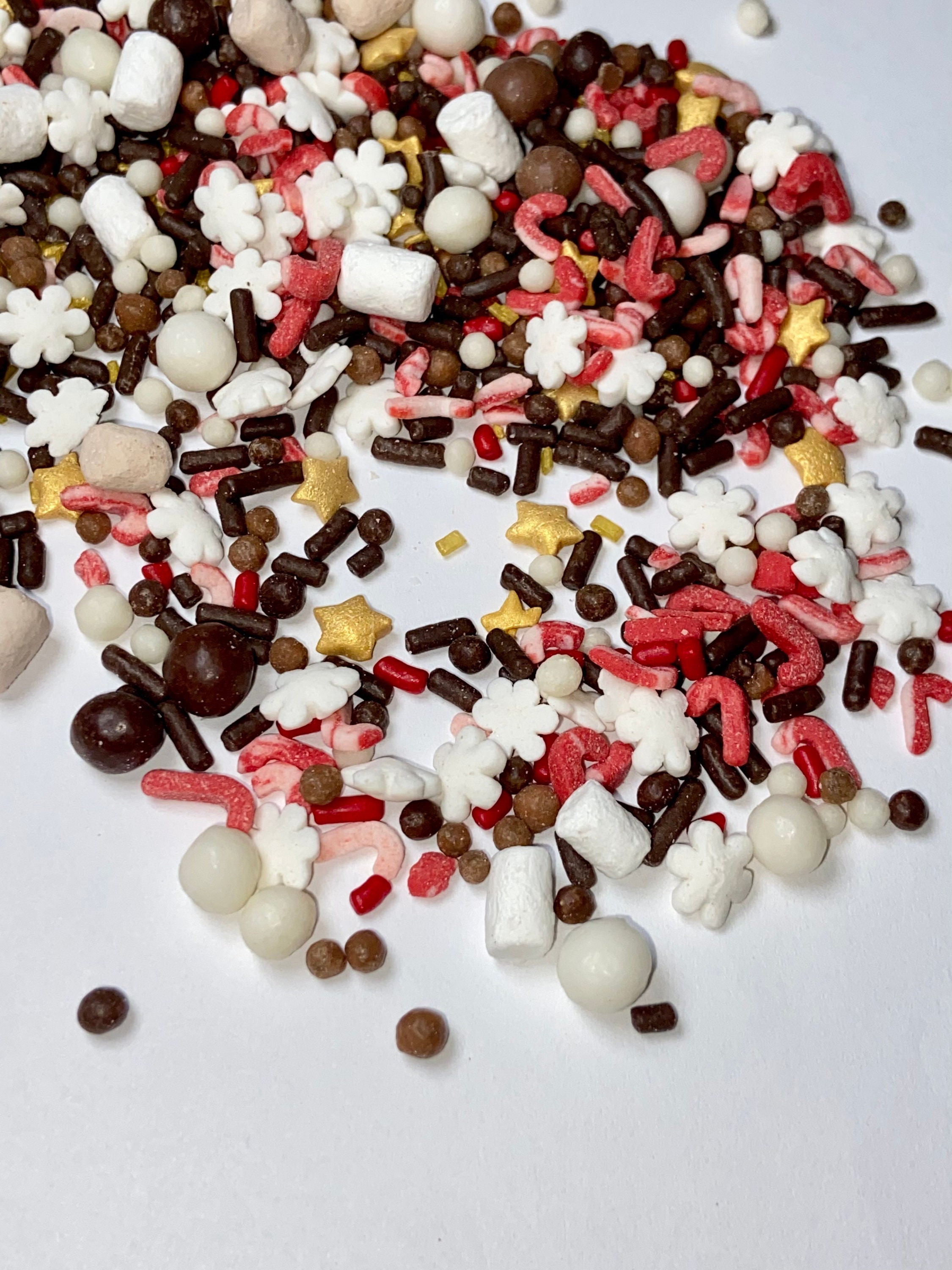 Red Green Christmas Sprinkles Jimmies Cocoa Bomb Topper Mix Edible ...