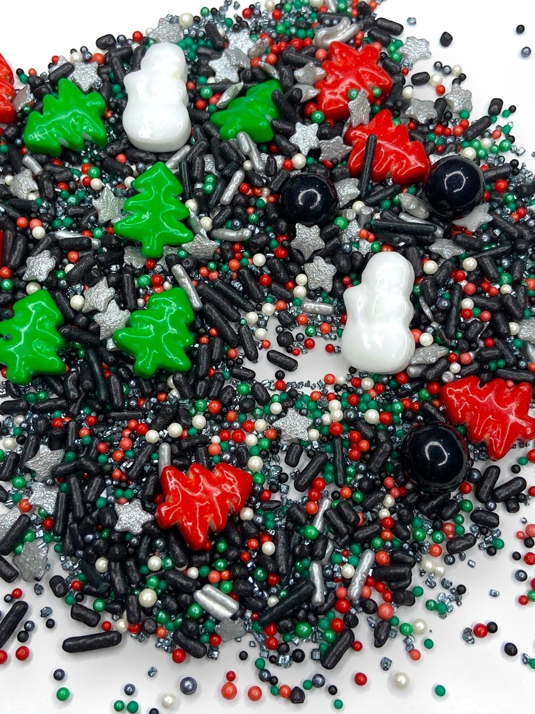Christmas Sparkle Sprinkle Mix Edible Winter Holidays Sprinkle Red ...