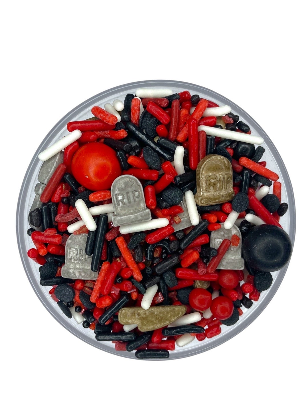 Rest in Peace Sprinkle Mix Scary Halloween Black Red Sprinkles Blood ...