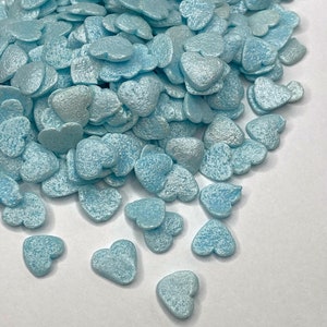 Light Blue Peral Heart Confetti Sprinkles Baby Blue Heart Sprinkle ...