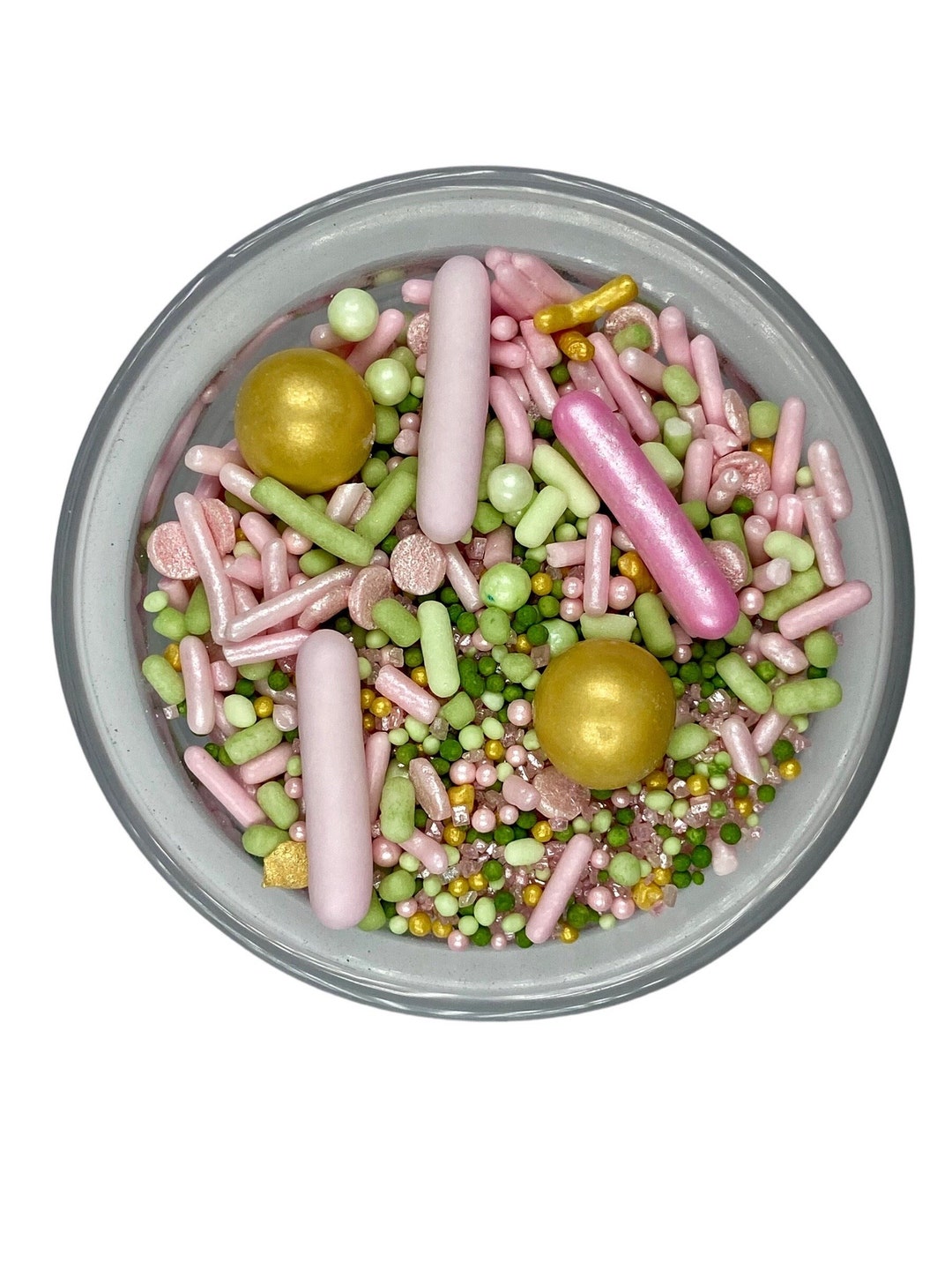 Floral in Gold Sprinkle Mix Shower Pink Sprinkles Blush Sprinkles Sage ...