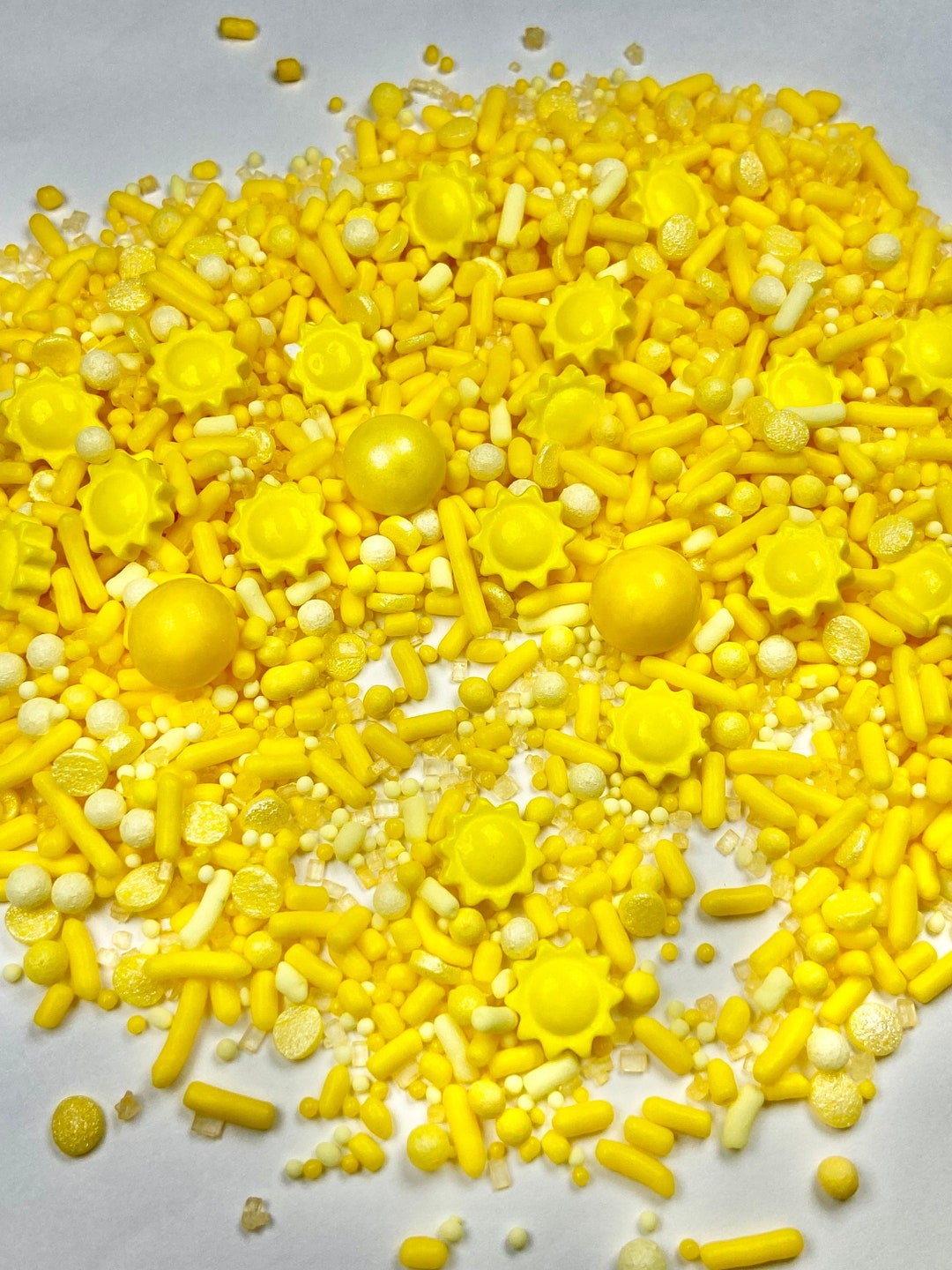 Sunny Days Sprinkle Mix Baby Shower Sprinkles Yellow Sprinkles Gold ...