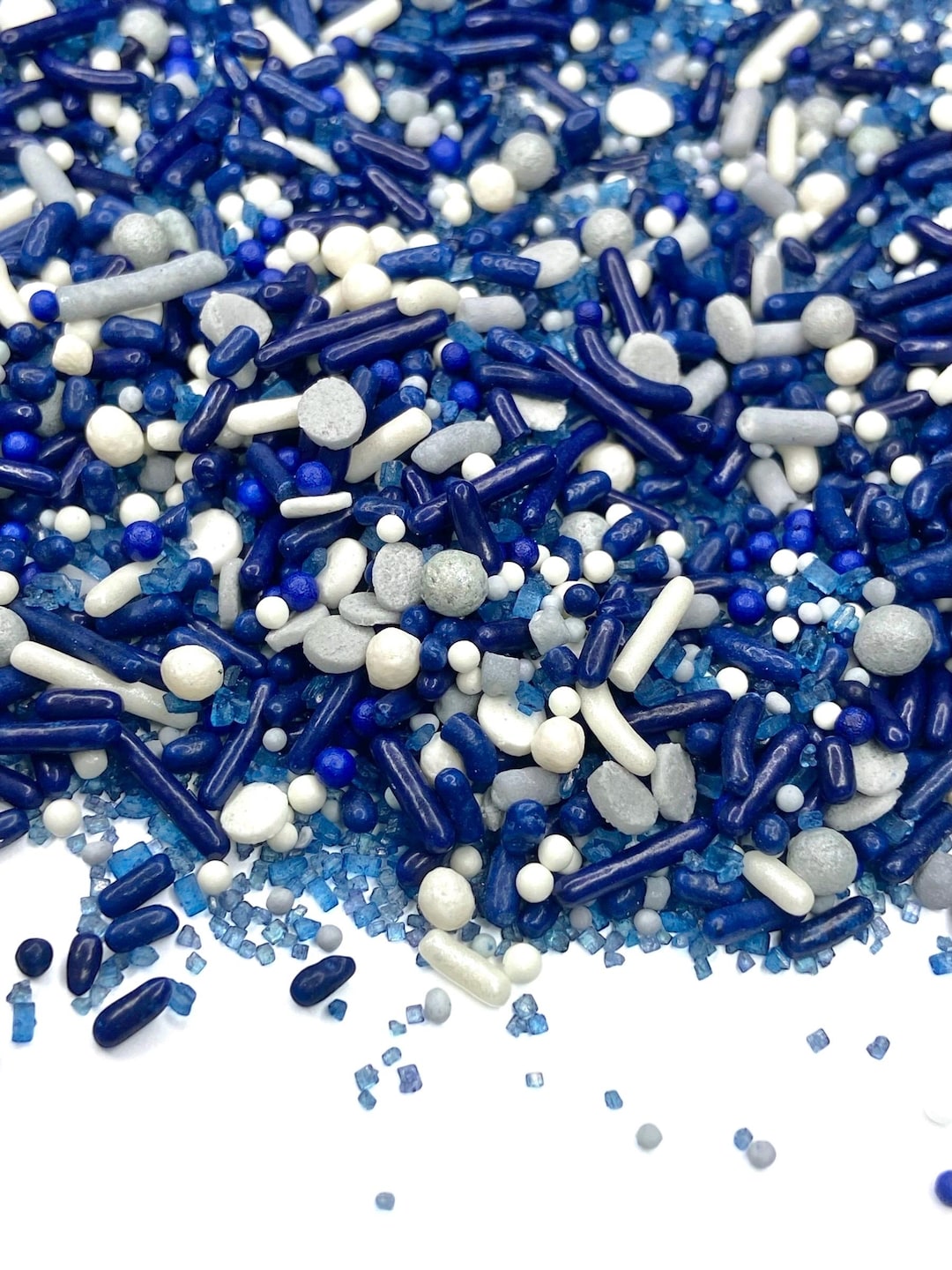 Sprinkle Mix Navy and Grey Sprinkle Mix -- Birthday Party Navy Blue ...