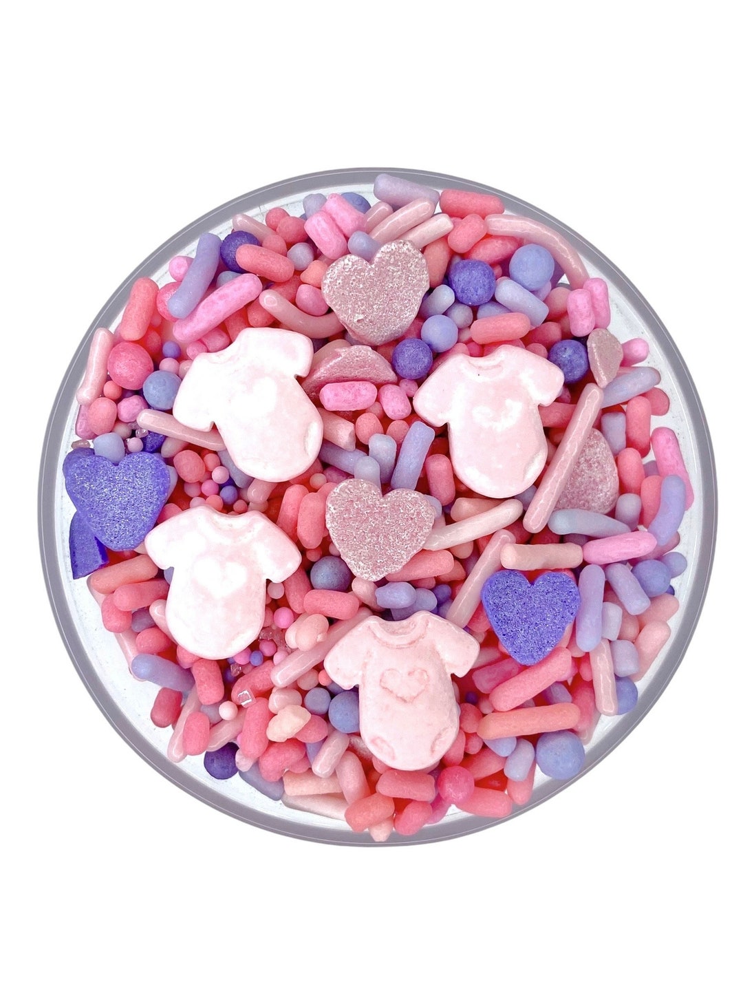 Pink Onesie Sprinkle Mix Baby Shower Sprinkle Mix Booties Sprinkles ...