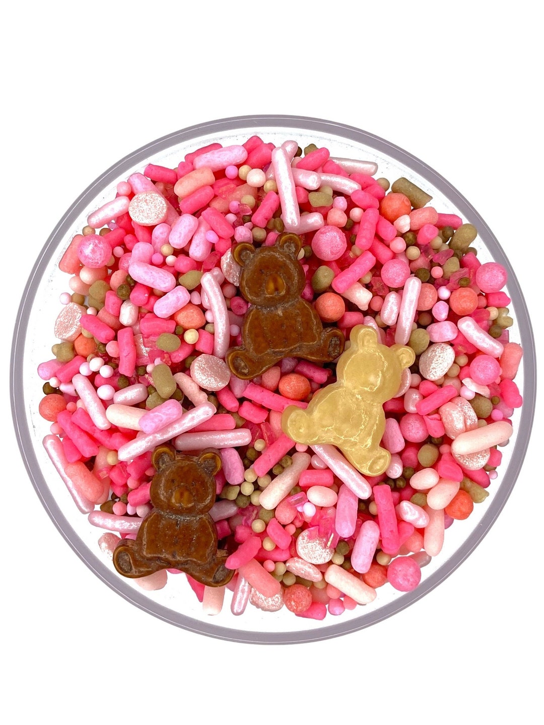 Sprinkle Mix Baby Pink Bears Sprinkle Mix -- Baby Shower Sprinkle Mix ...