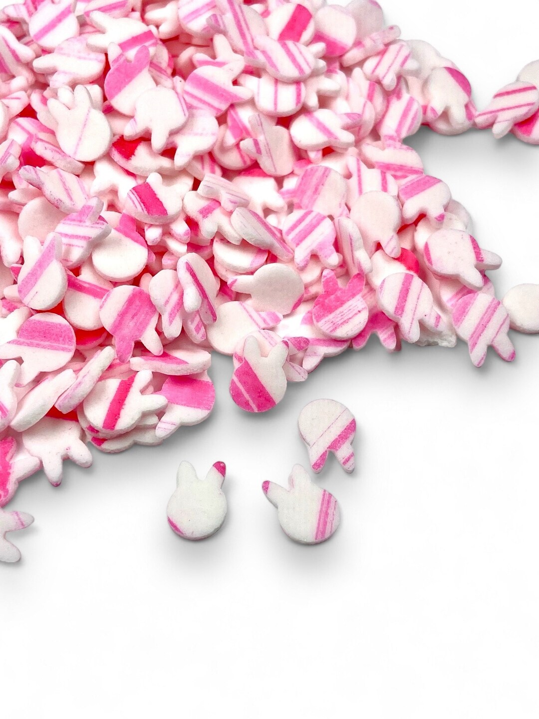 Sprinkles Bunny Marble Bunny Confetti Sprinkles -- White Hot Pink Bunny ...