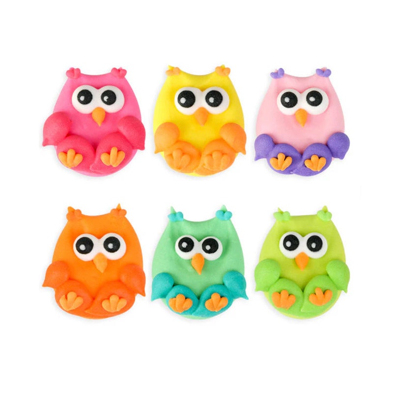 Pink and Green Owl - Etsy