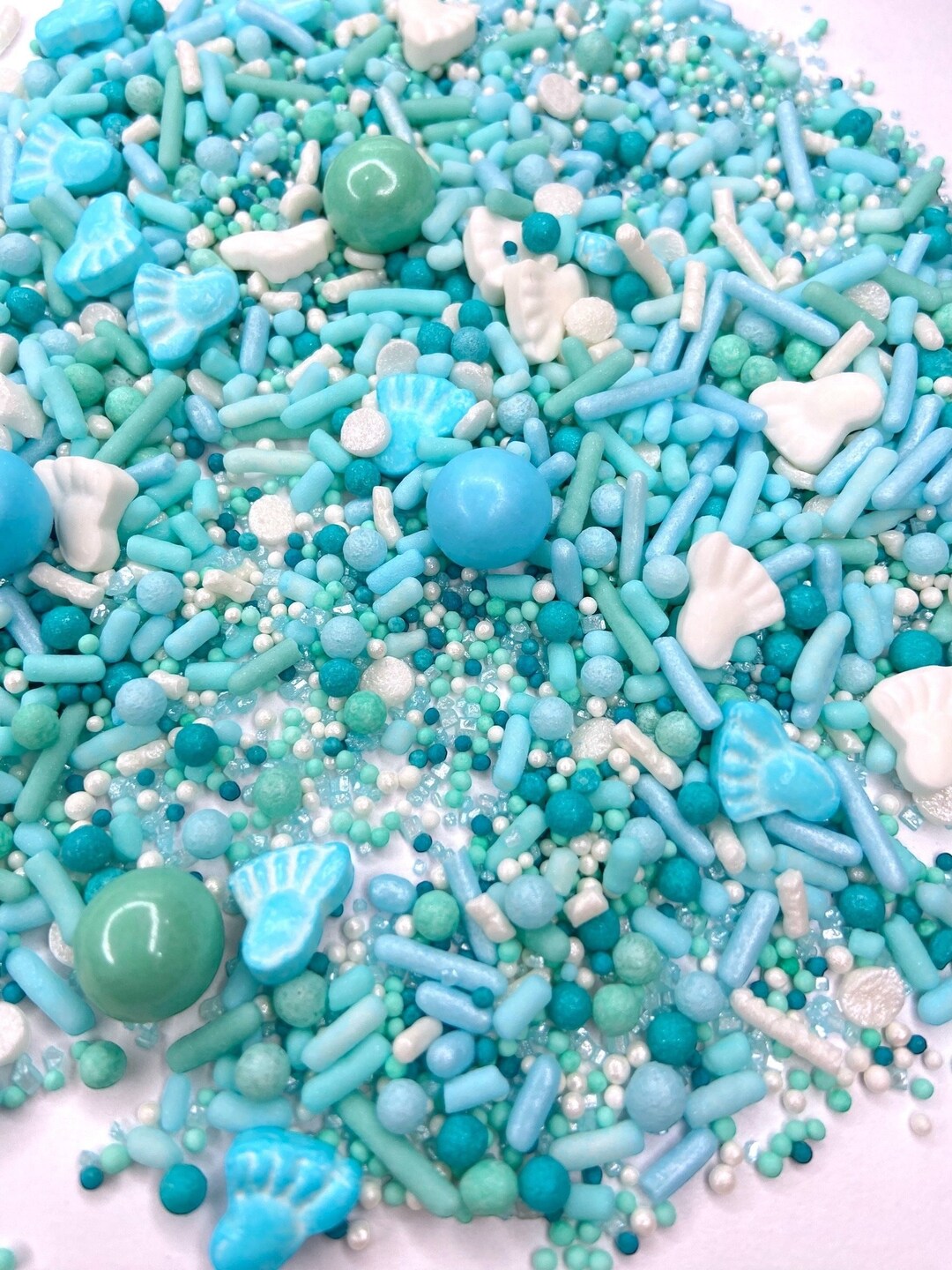 Sprinkle Mix Light Blue Baby Feet Sprinkle Mix -- Edible Baby Shower ...