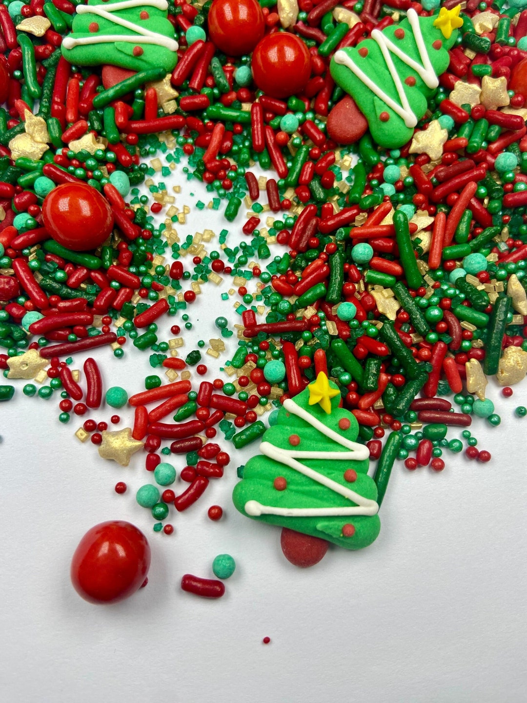 Holiday Trees Sprinkle Mix Winter Holidays Sprinkle Mix Red - Etsy