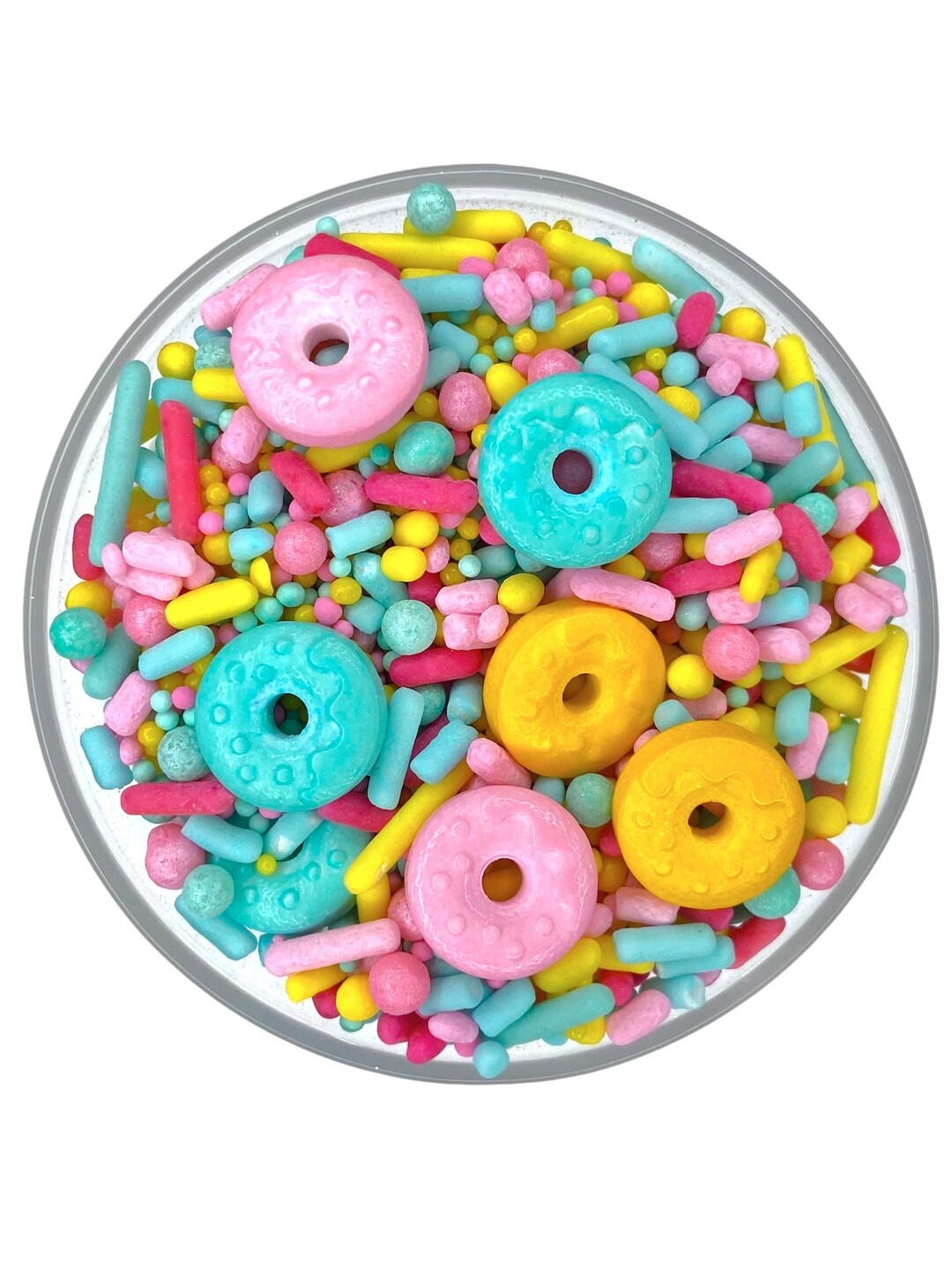 Yummy Donuts Sprinkle Mix Summer Food Theme Sprinkle Mix Pink Teal ...