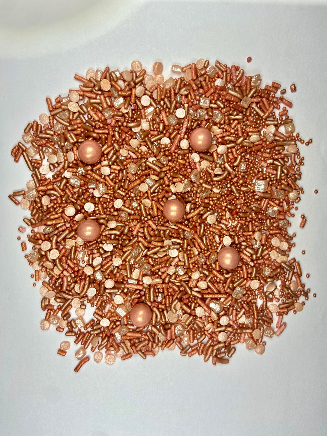 Sprinkle Mix Rose Gold Sprinkle Mix -- Baby Shower Sprinkles Wedding ...