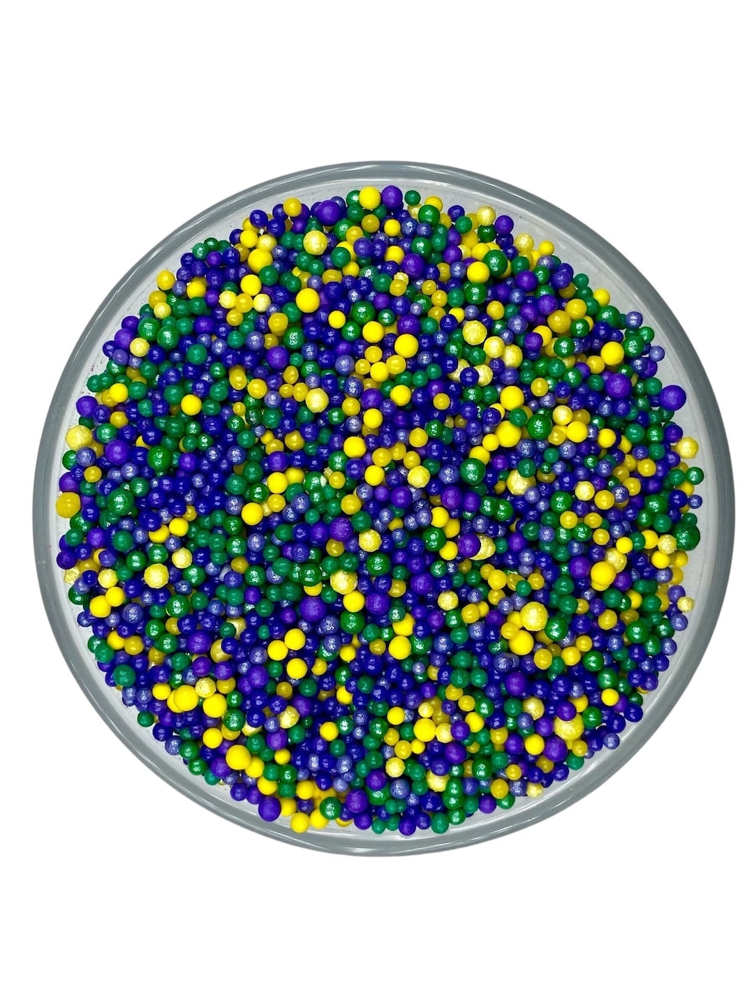 Sprinkle Mix Mardi Gras Bits Sprinkle Mix -- Edible Green Purple Yellow ...