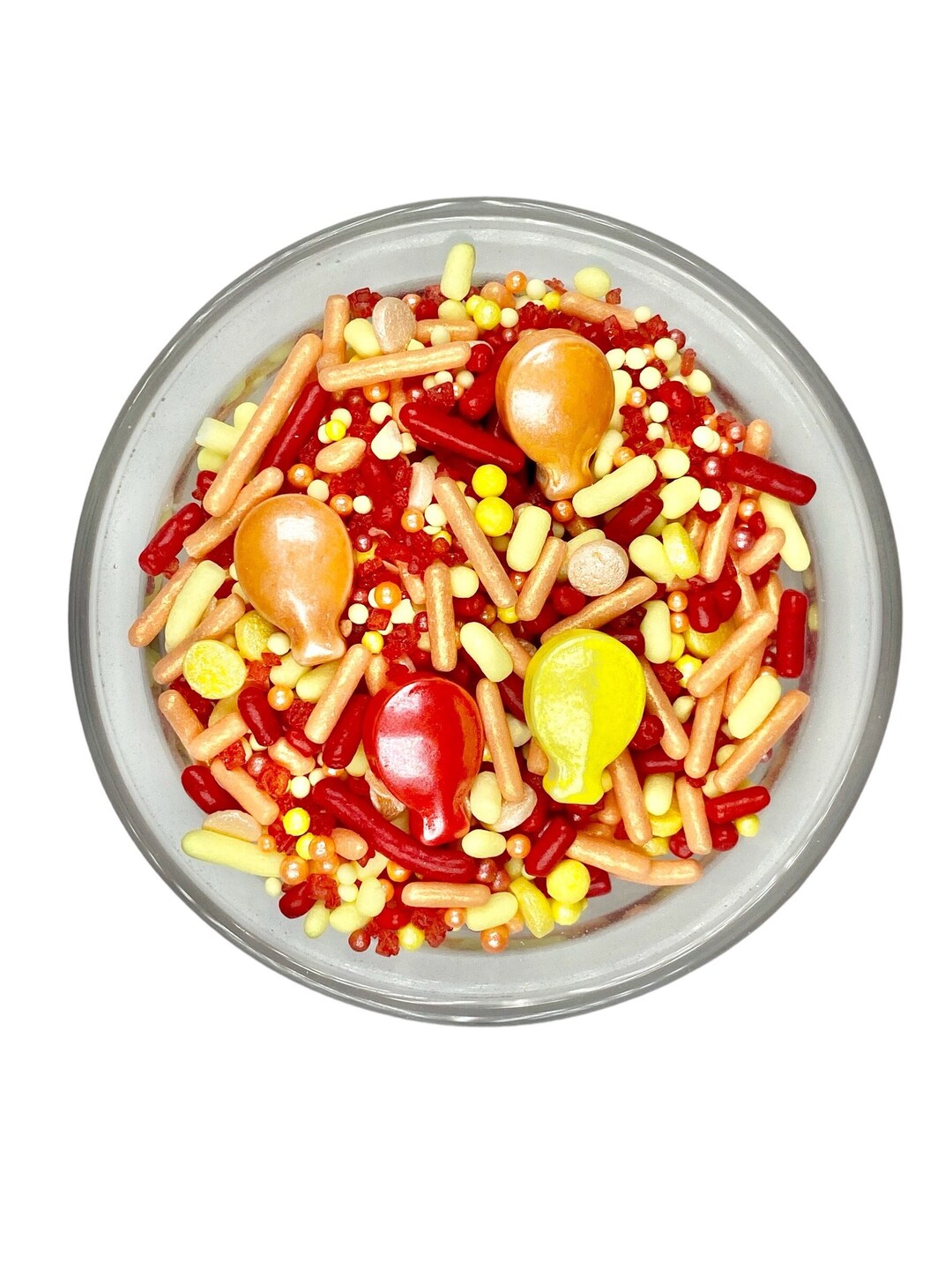 Birthday Party Sprinkle Mix Cars Birthday Party Red Orange Yellow ...