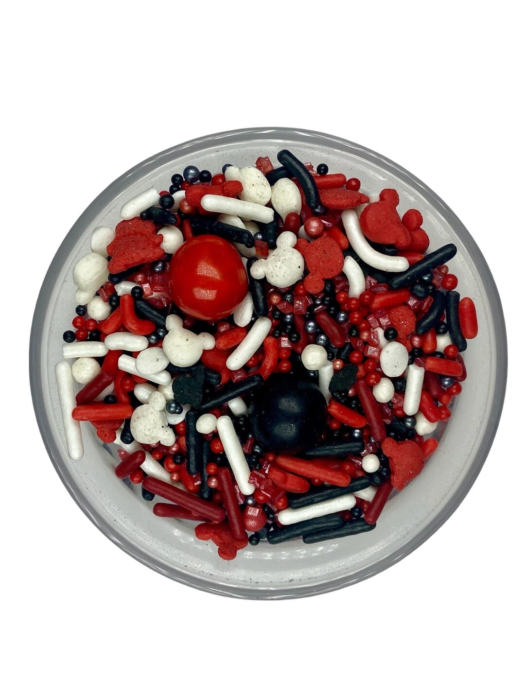 Mickey Celebration Sprinkle Mix Red Sprinkles Black Sprinkles White ...