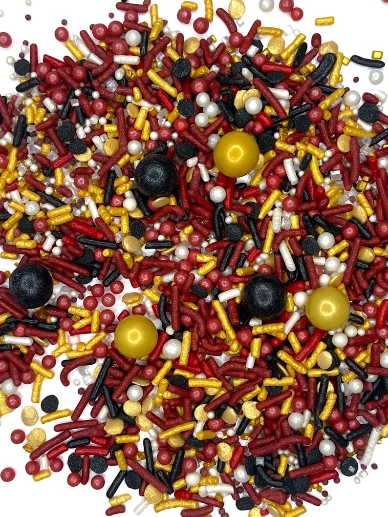 Sprinkle Mix Gold and Wine Sprinkle Mix - Etsy