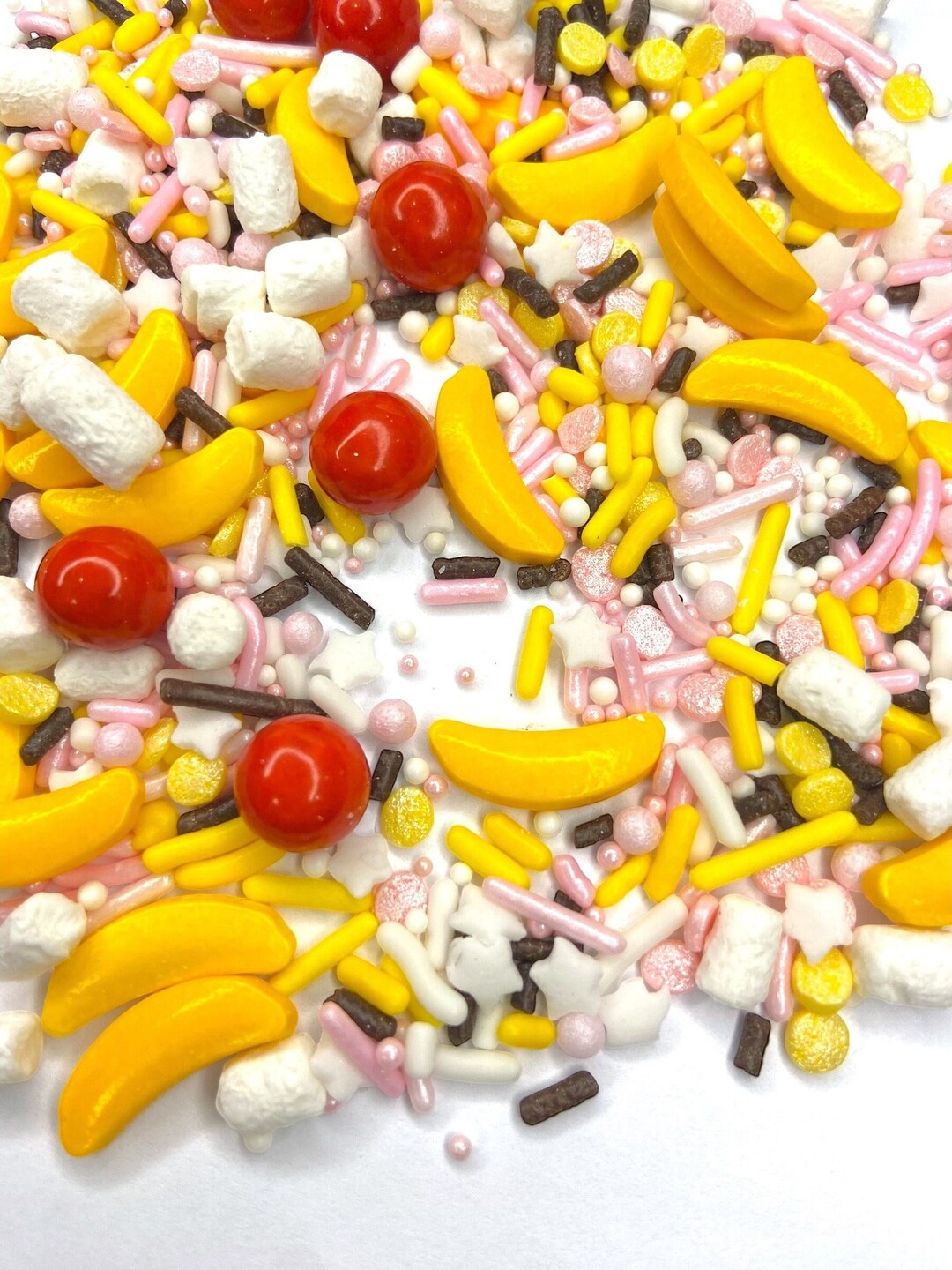 Banana Split Sprinkle Mix Summer Food Theme Sprinkle Mix Banana ...