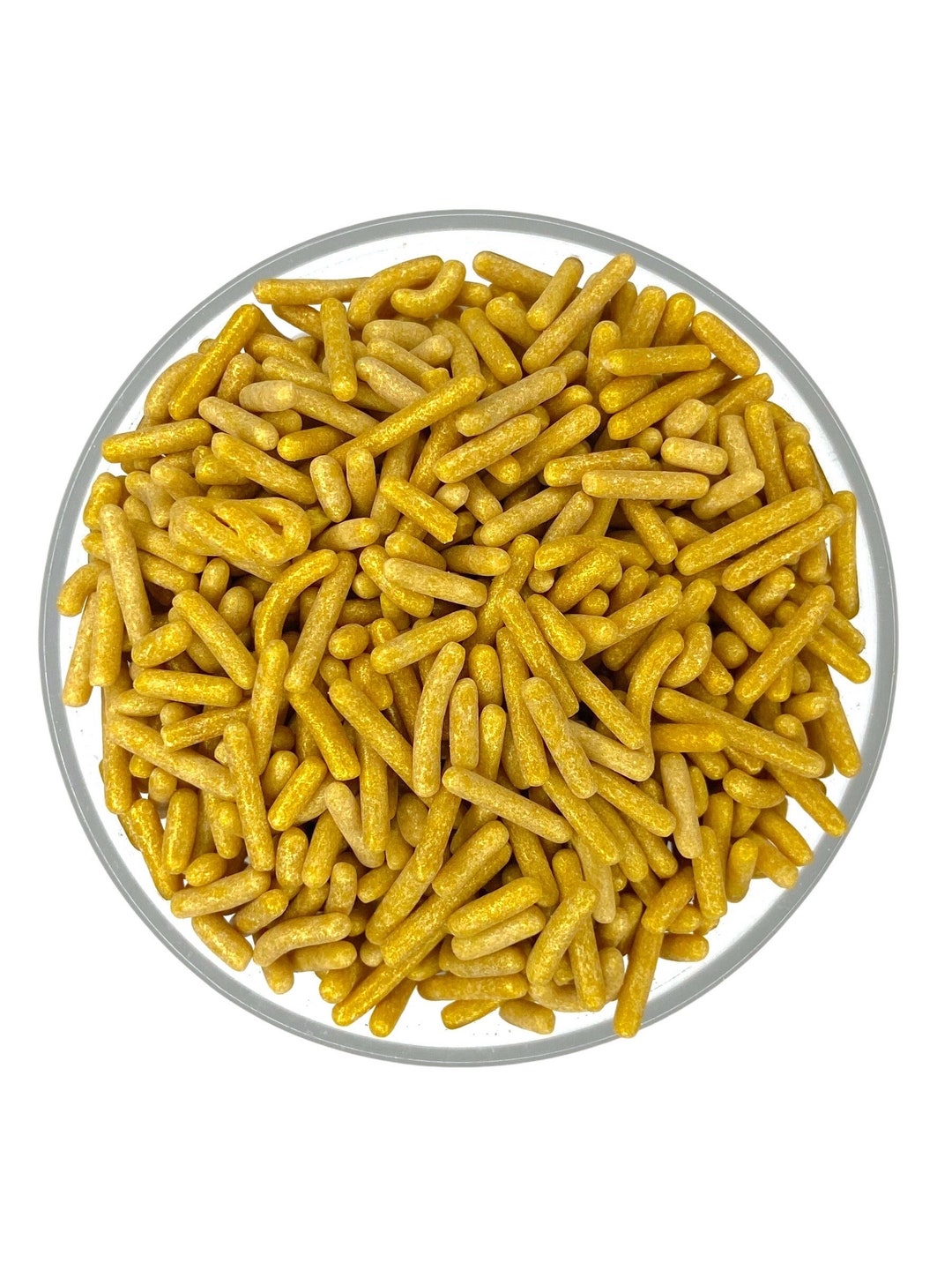 Jimmies Sprinkles V Gold Shimmer Jimmies Sprinkles -- Edible Pearl Gold ...