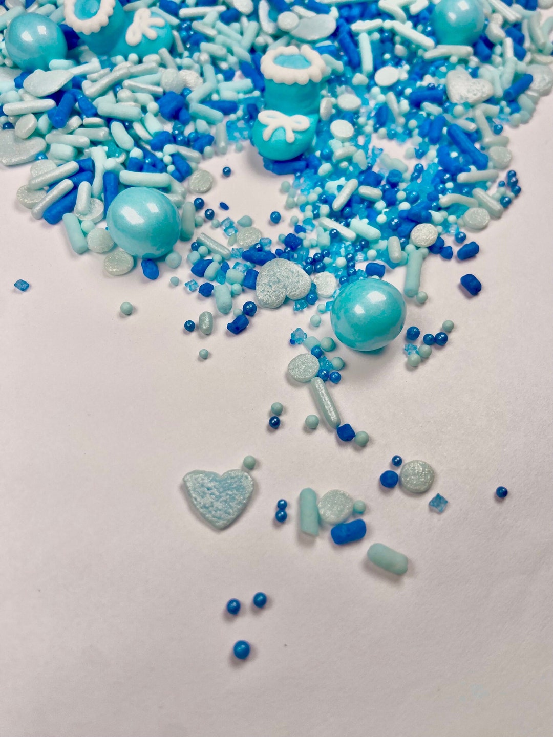 Blue Baby Booties Sprinkle Mix Baby Shower Sprinkle Mix Booty Sprinkles ...