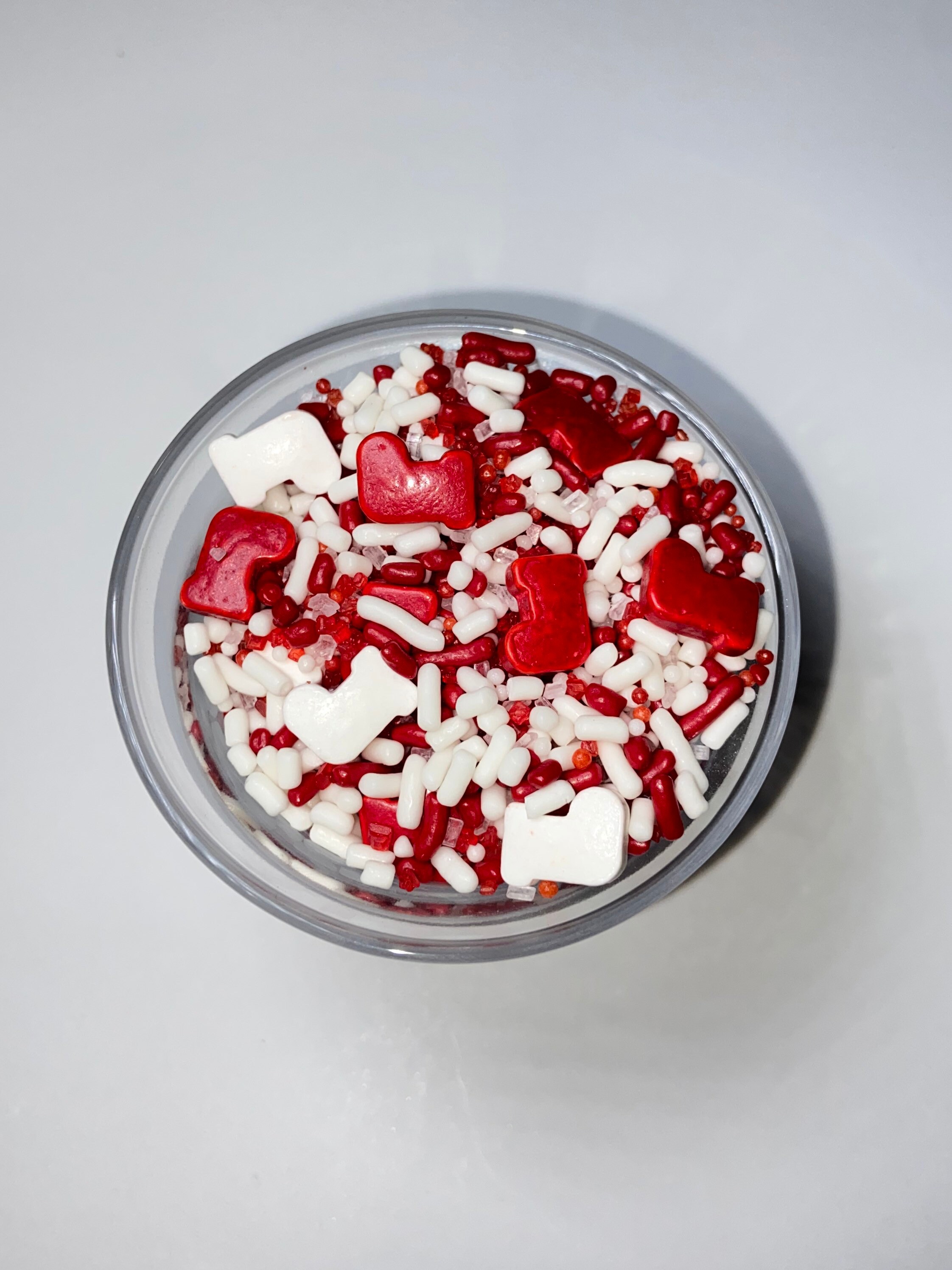 Red & White Stocking Sprinkle Mix Winter Holidays Sprinkle - Etsy