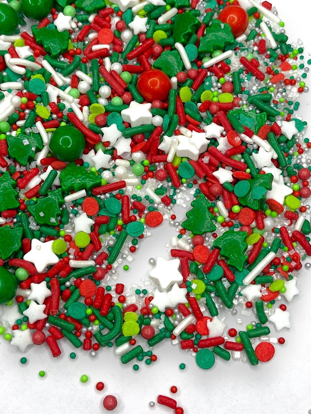 Sprinkle Mix Christmas Star Sprinkle Mix -- Edible Winter Holidays ...
