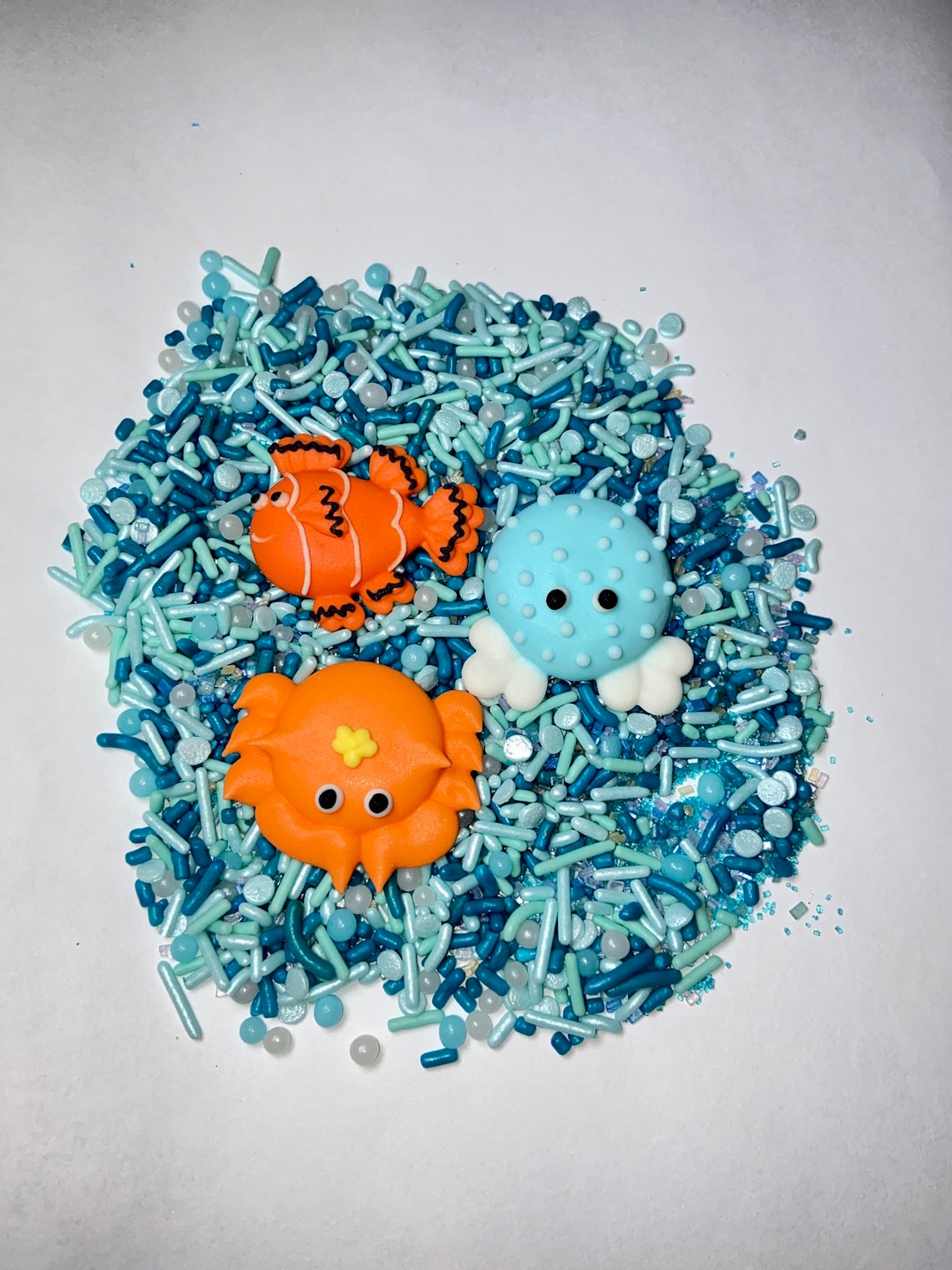 Sea Creatures Sprinkle Mix Ocean Blue Shark Starfish Mix | Etsy