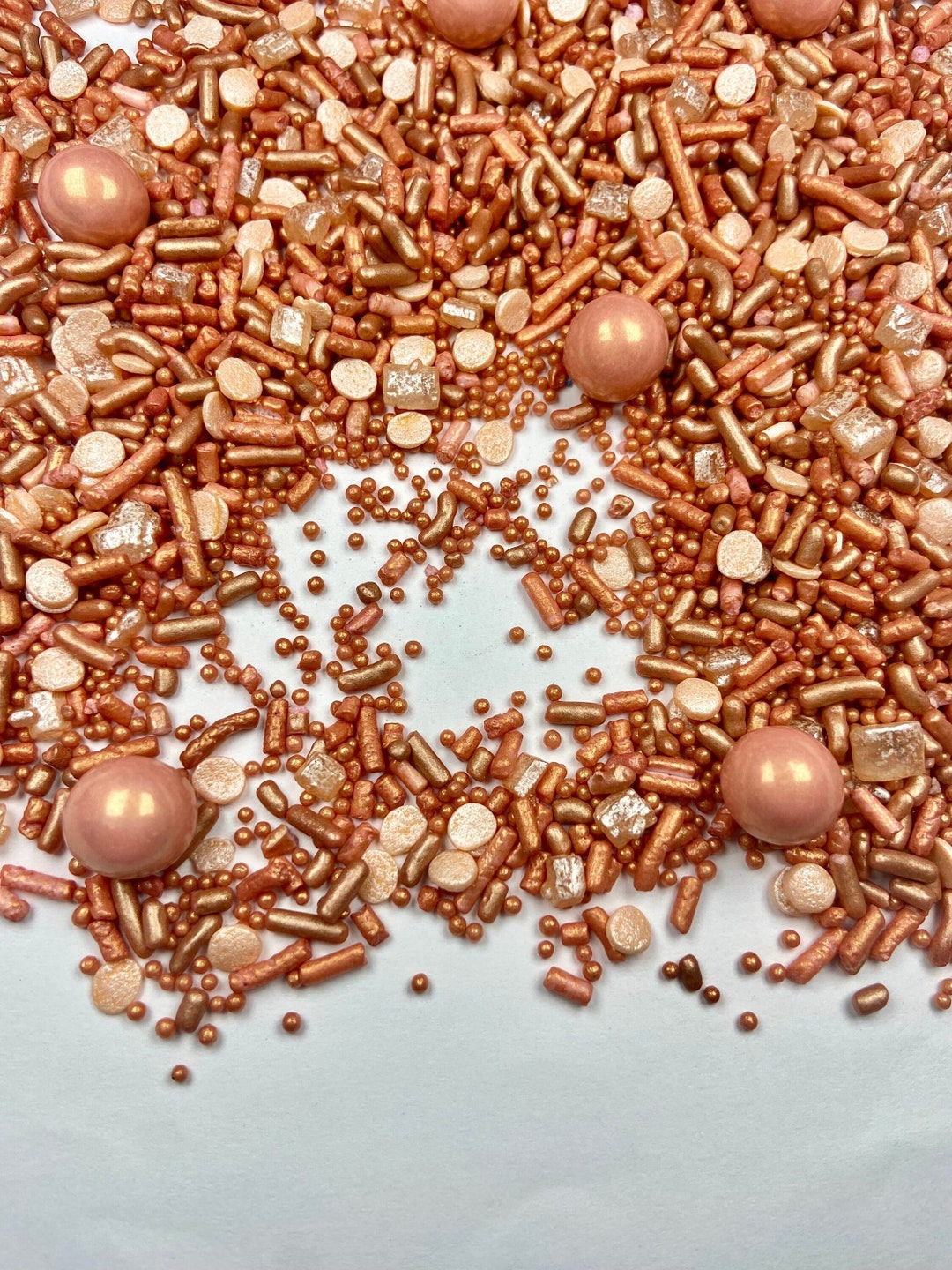 Rose Gold Sprinkle Mix Baby Shower Sprinkles Wedding Shower Sprinkles ...